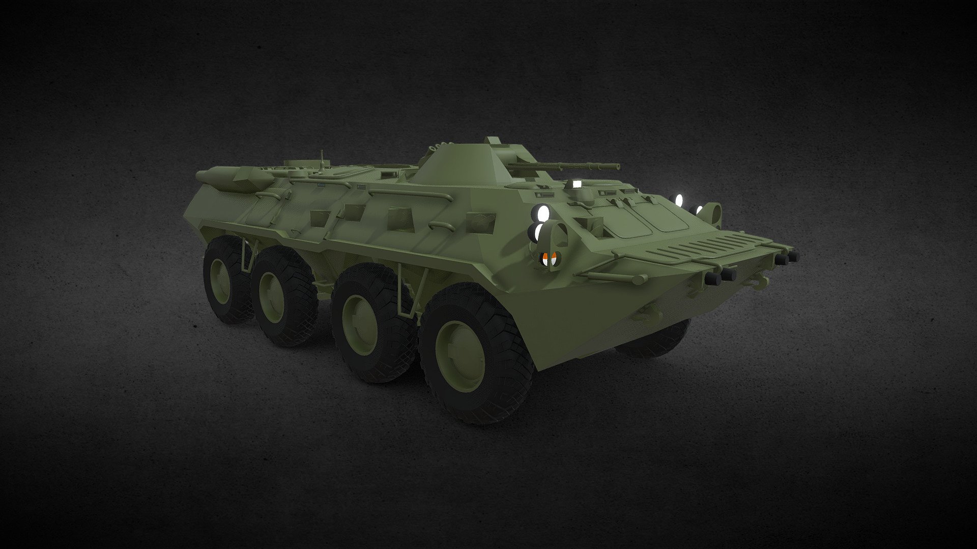 BTR-80 - 3D model by KrStolorz (Krzysztof Stolorz) (@KrStolorz) [302c505] - Sketchfab