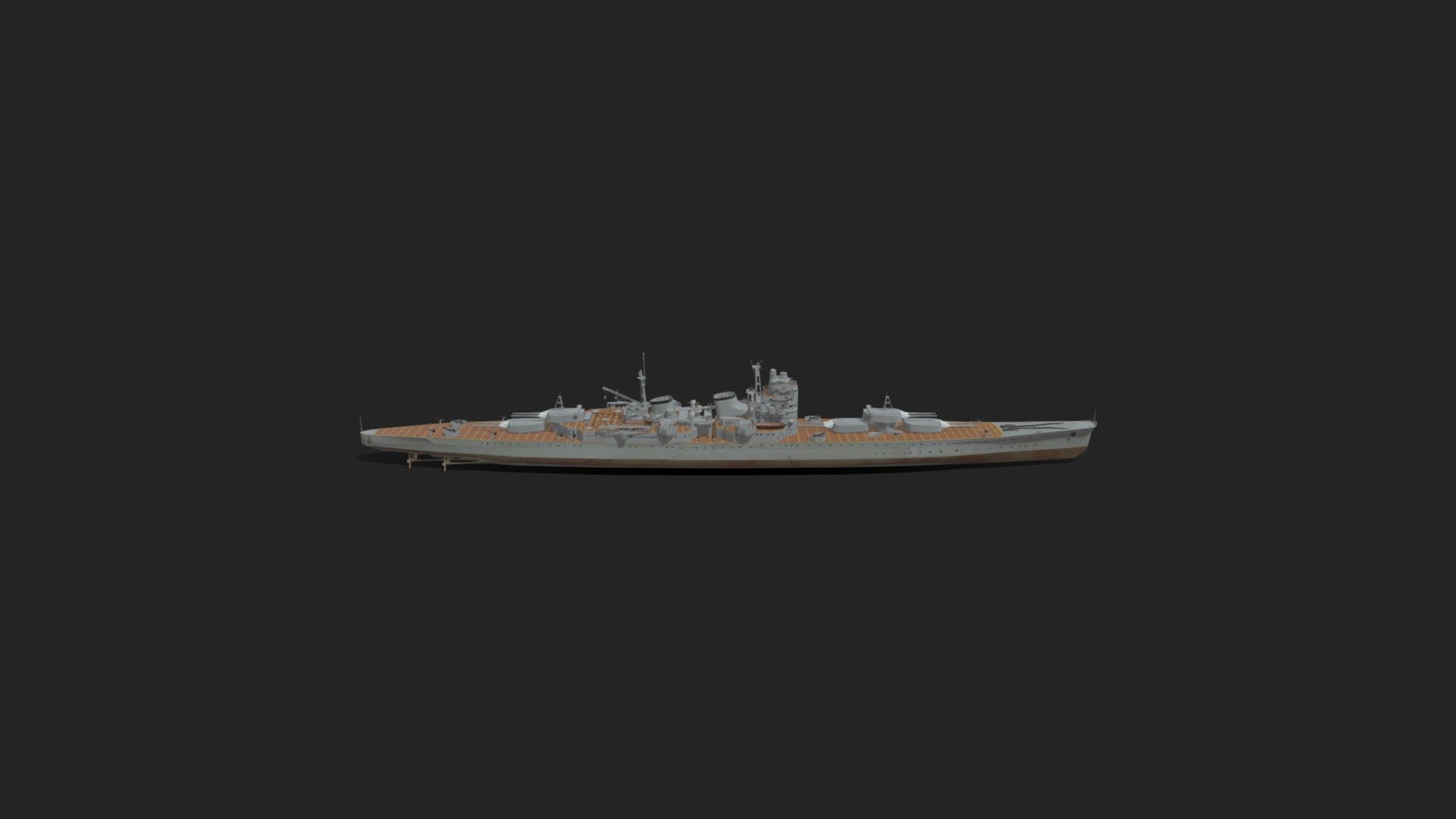 IJN_Myoko - 3D model by Dogukan_K (@amiralbatti05) [302cd6d] - Sketchfab