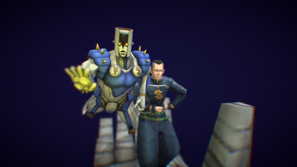 Jojos Bizarre adventures - A 3D model collection by shamus (@consistent ...