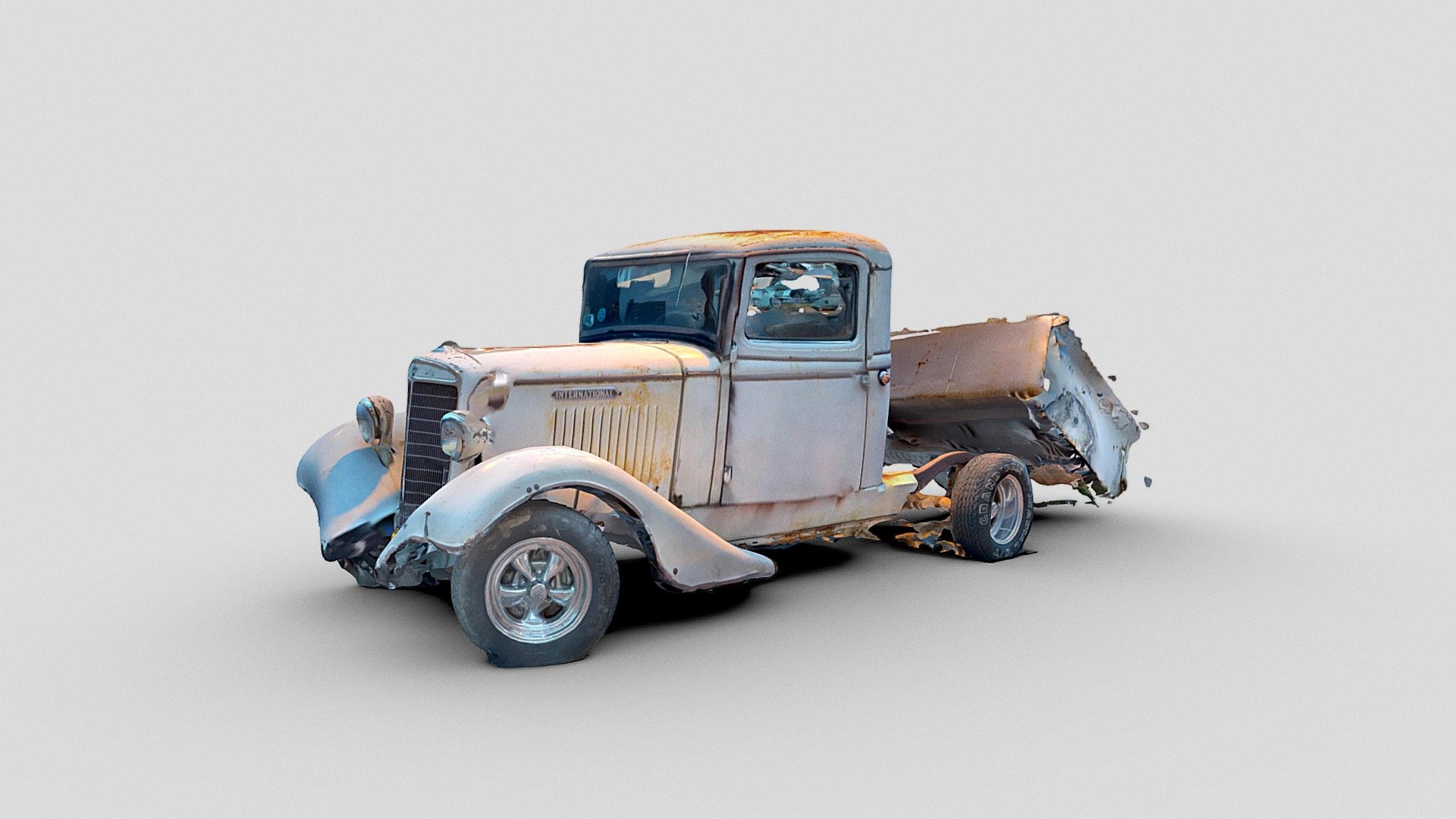 Day 200: International Pickup truck - Download Free 3D model by alban ...