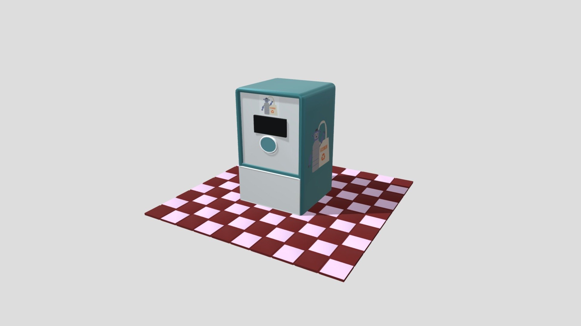 Recycling machine - 3D model by juansebastian1 [30343f7] - Sketchfab