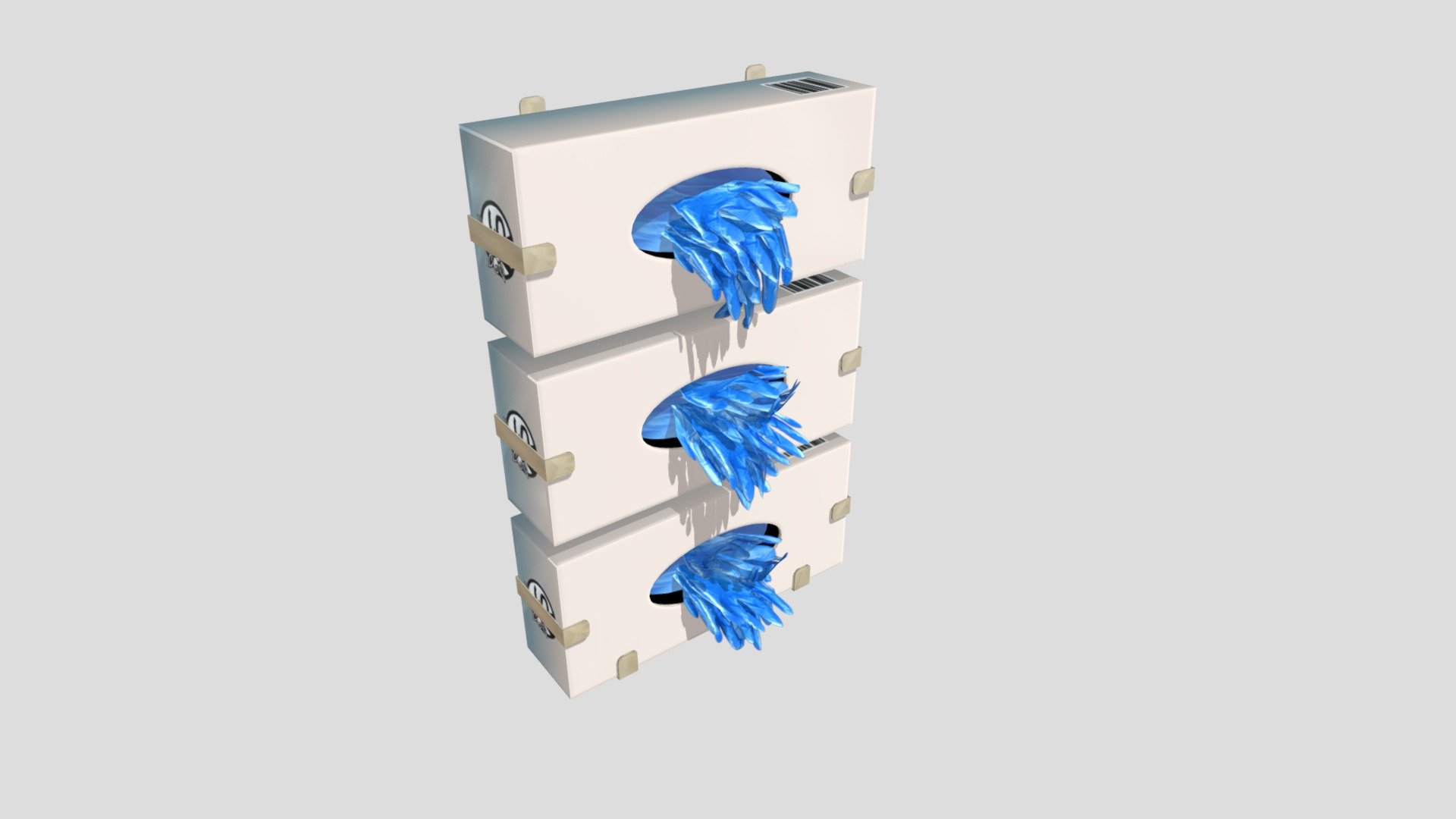 Latex Glove Box Wall Set - 3D model by BillyJJackson (@pistonstone ...