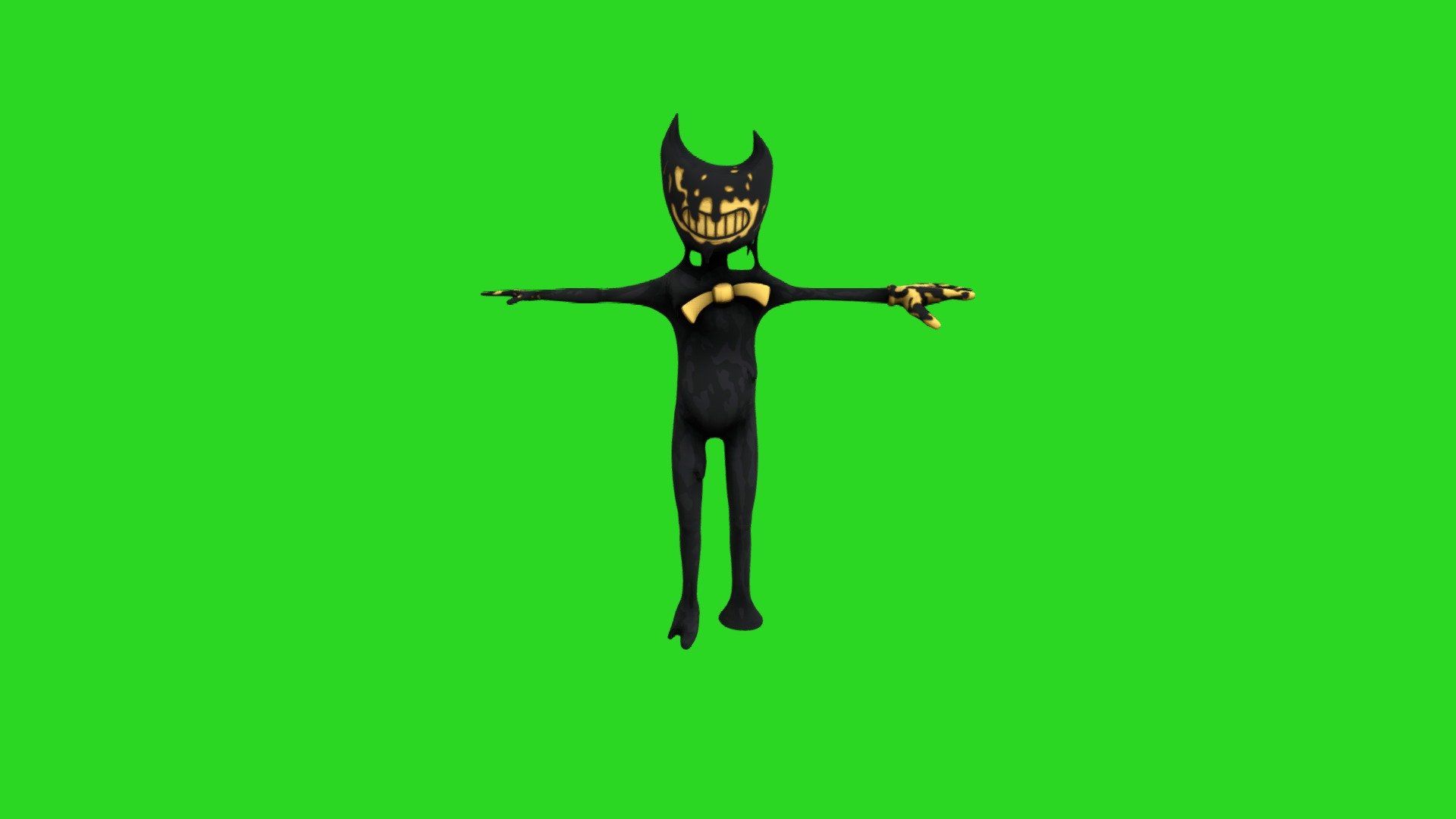 Bendy - Slammer B - 3D model by Horror BigGameRR Green Screens ...