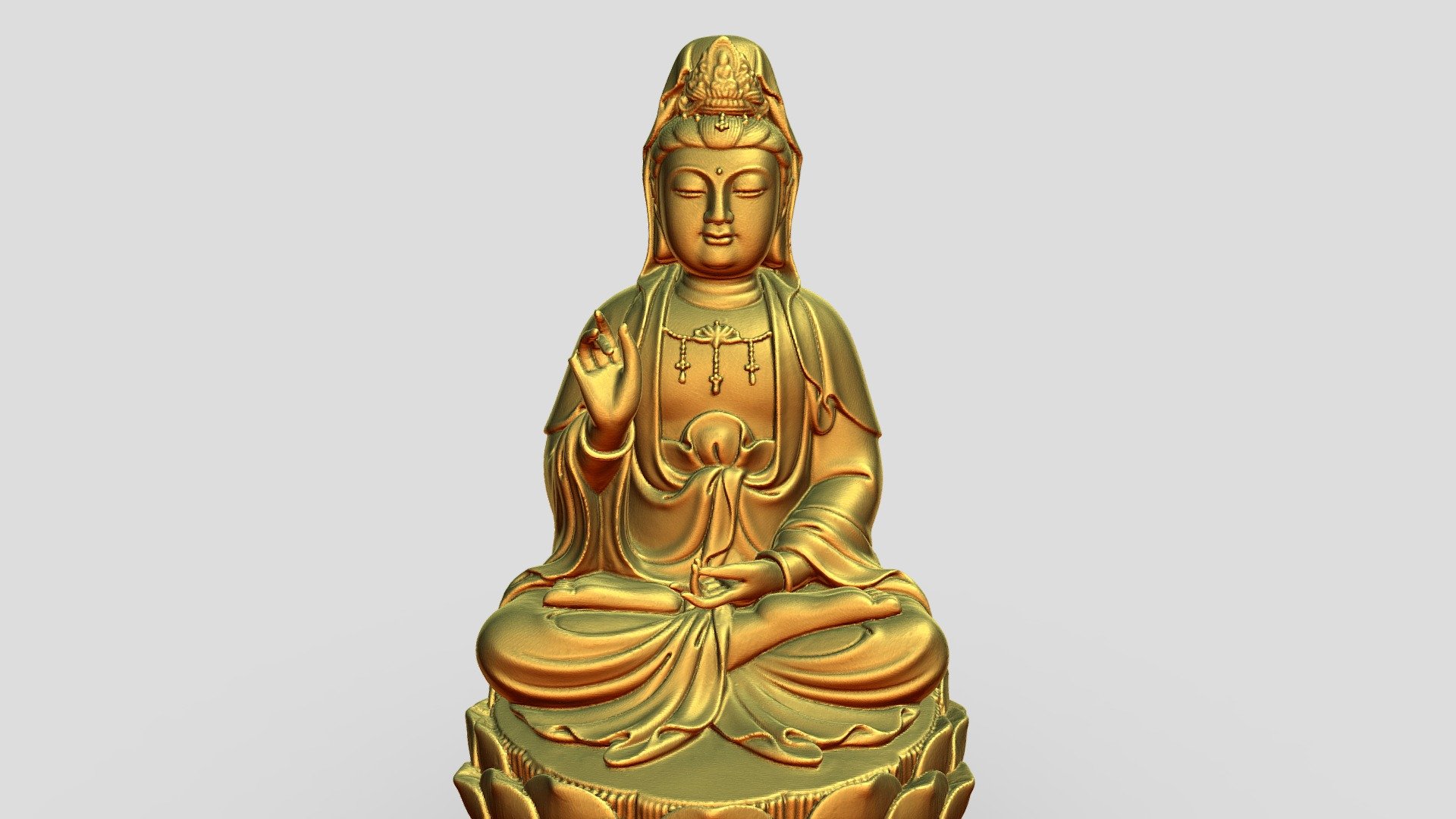 The Goddess Of Mercy - Download Free 3D model by Diana Liu ...