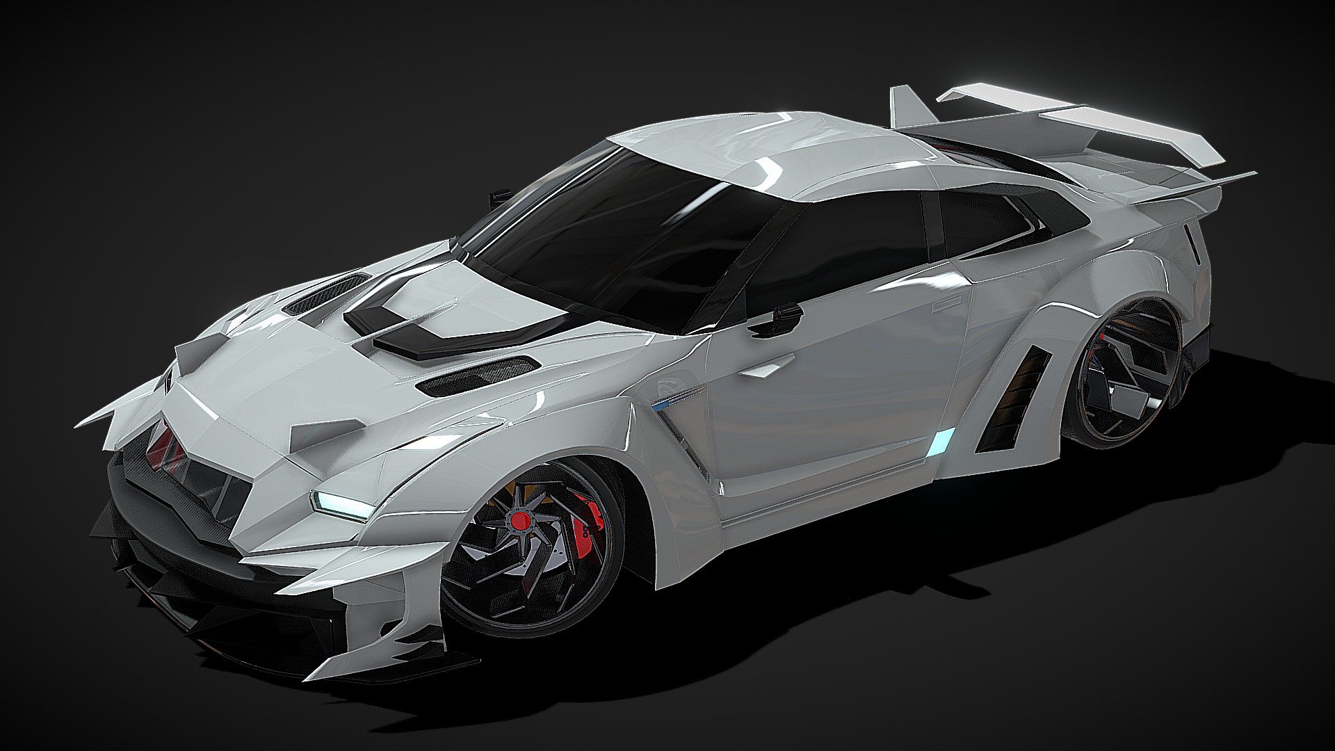 NISSAN GTR ( INSPIRED BY JET CONCEPT ) - Buy Royalty Free 3D model by ...