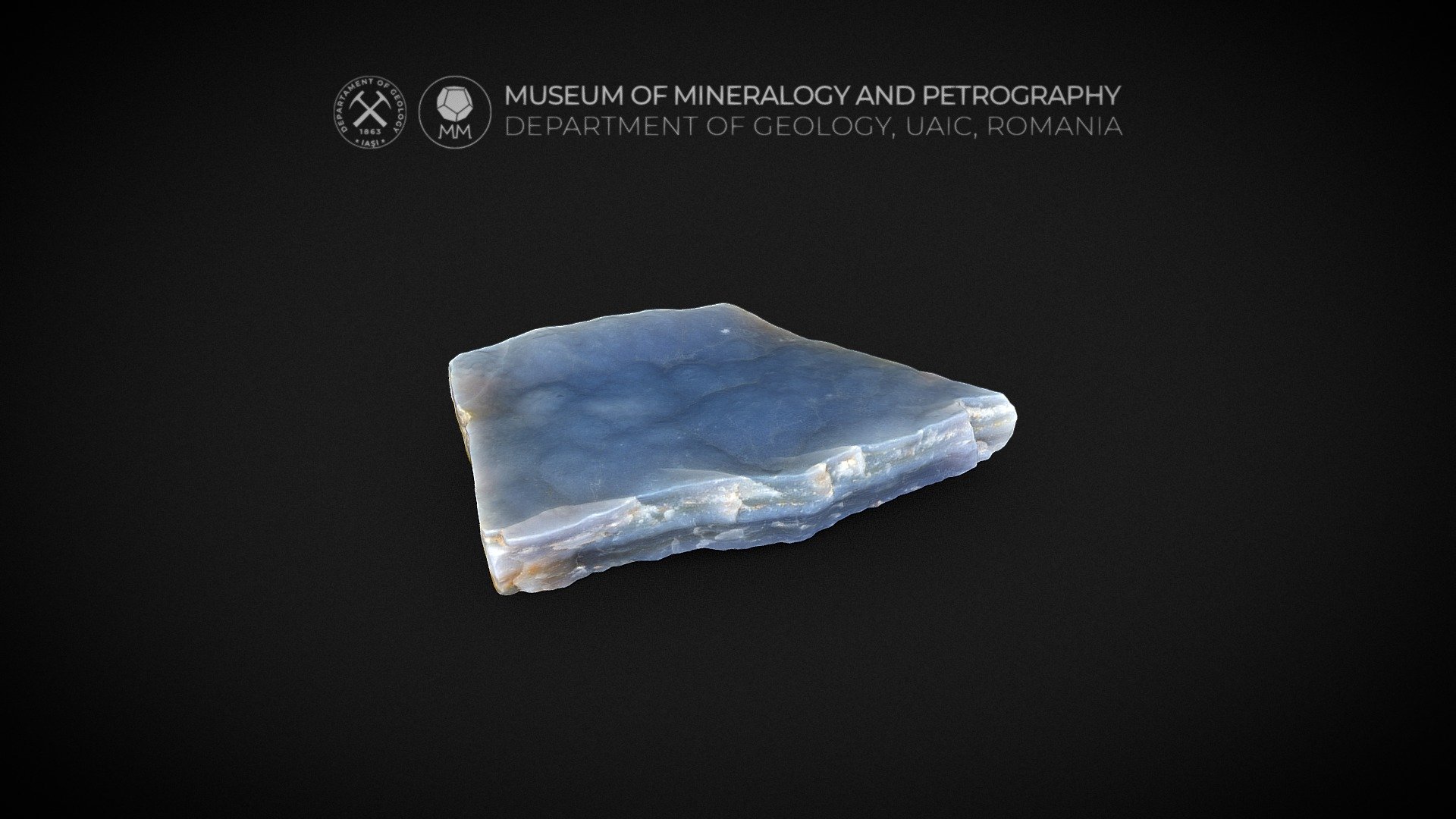 Blue Chalcedony from Trestia (Romania) - 3D model by Museum of ...