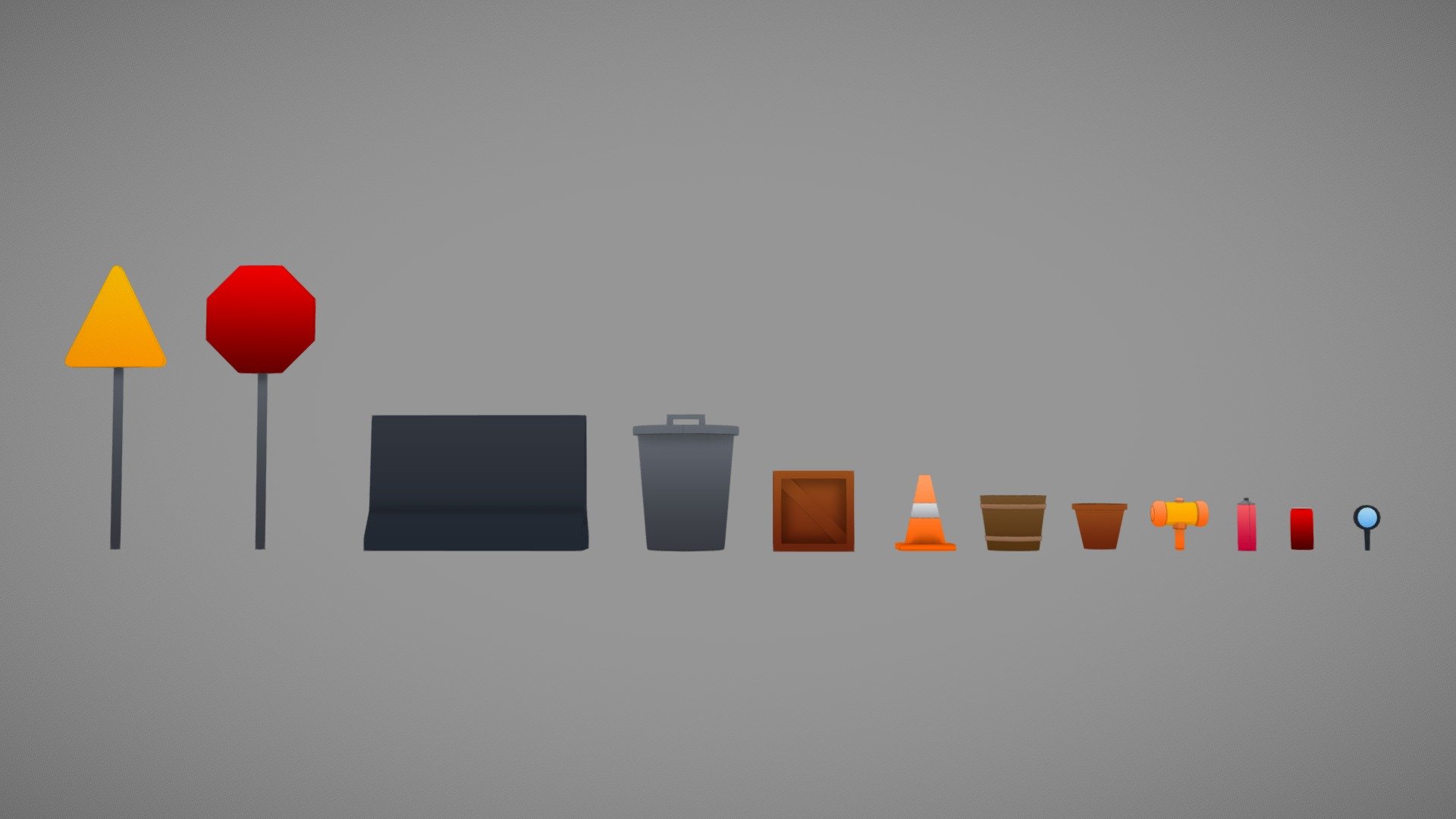 Random Object Pack | Lowpoly - Download Free 3D model by Fridqeir ...