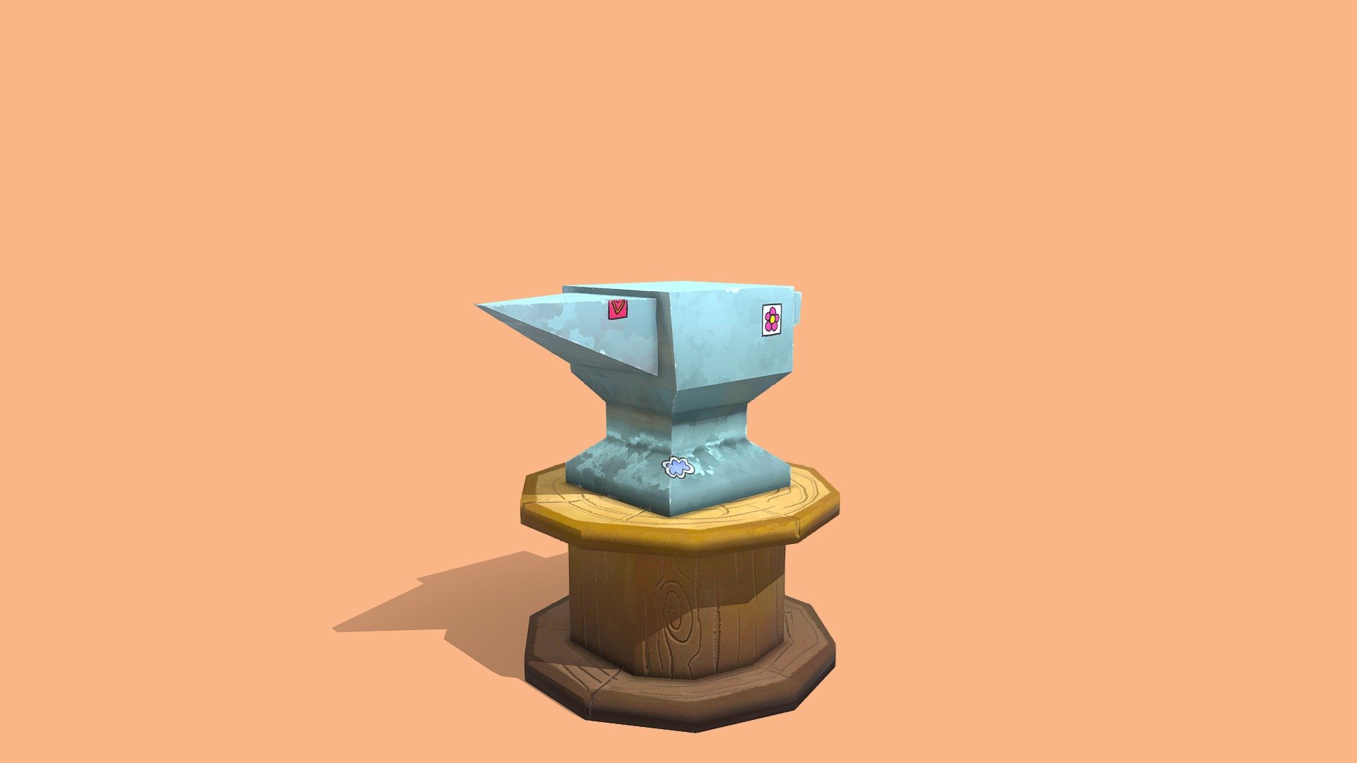 Stylized Anvil - 3D model by potato.lina [303b2af] - Sketchfab