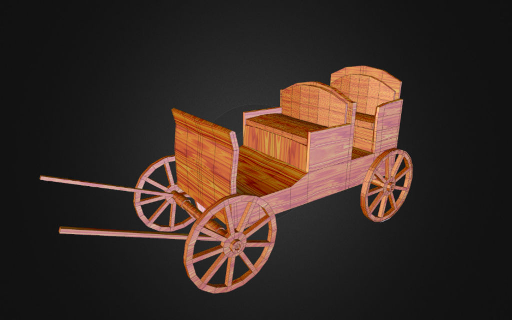 Wagon - 3D model by Travis Wibley (@twibley) [303b9aa] - Sketchfab
