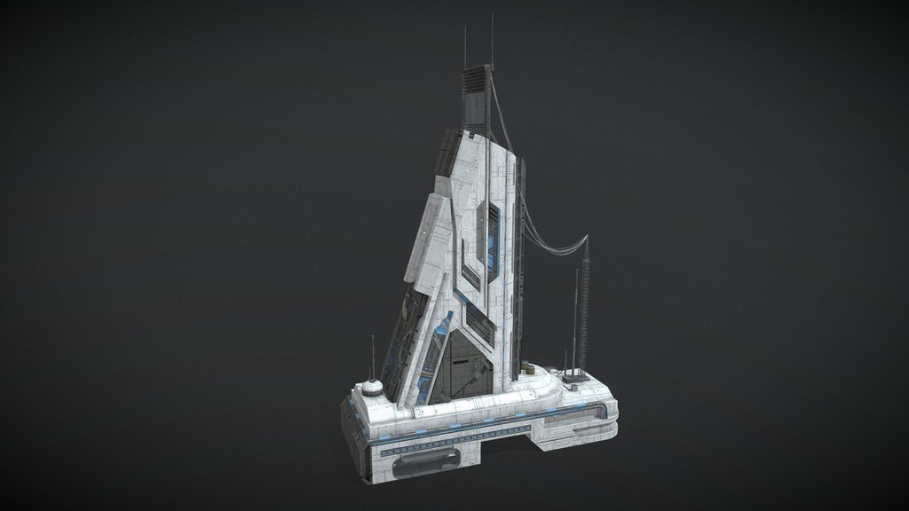 Scifi Building futuristic Building Kitbash Vol 1 - A 3D model ...