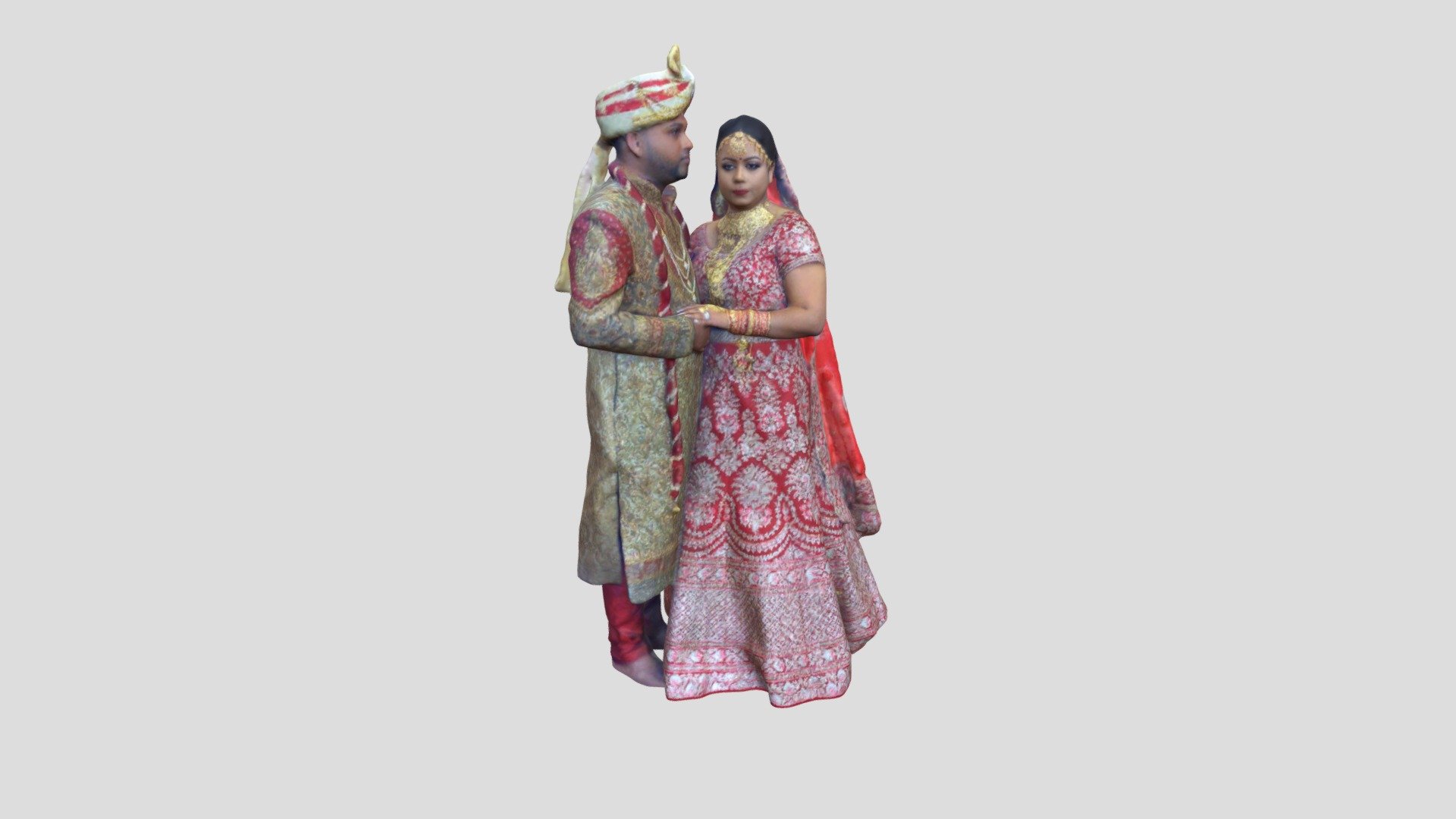 Nisha & Shyam 3D Portrait Scan - 3D model by Lifelike Captures ...