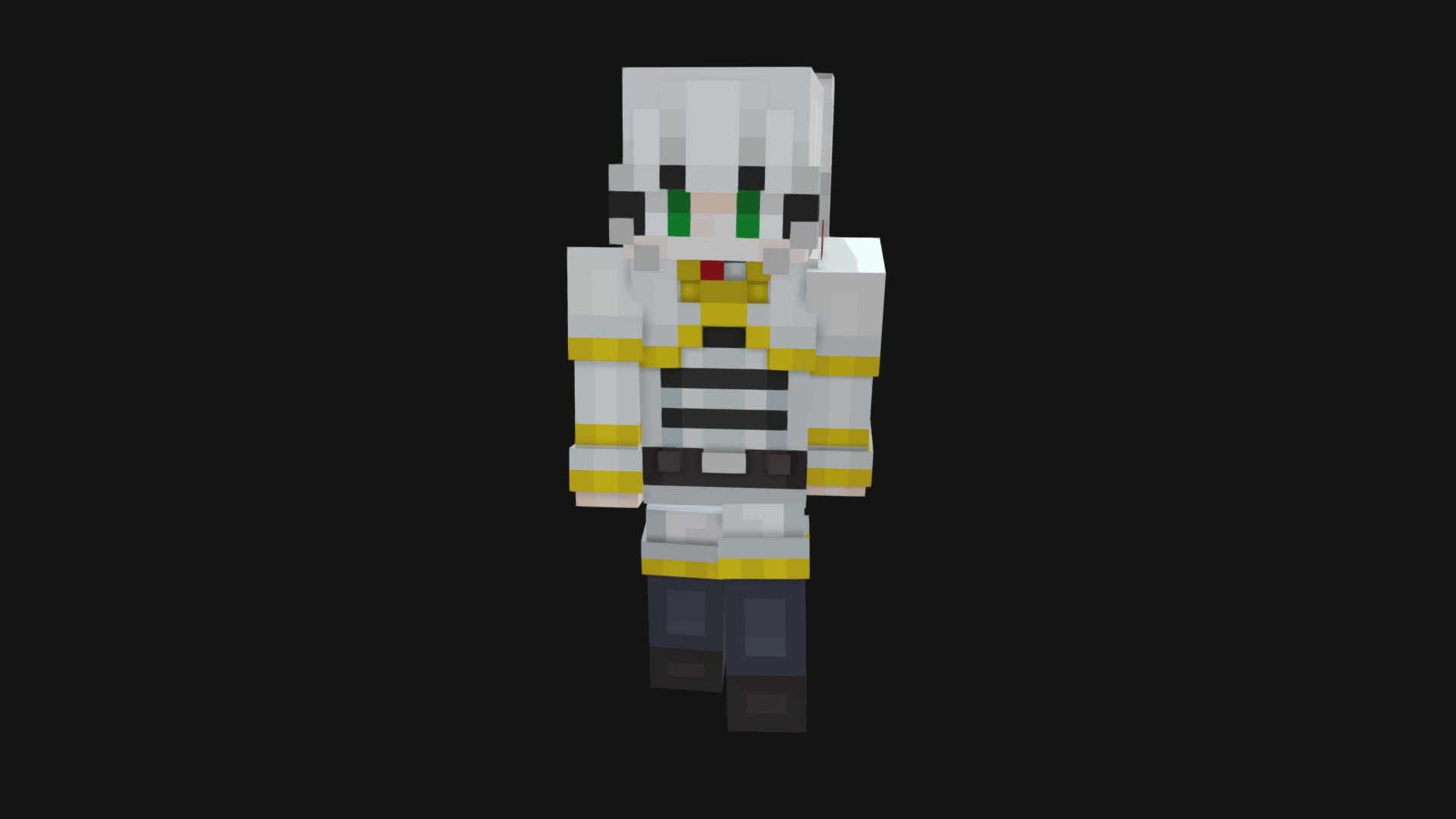 Frieren Minecraft skin - 3D model by Nux (@Nuxmod) [30403e1] - Sketchfab