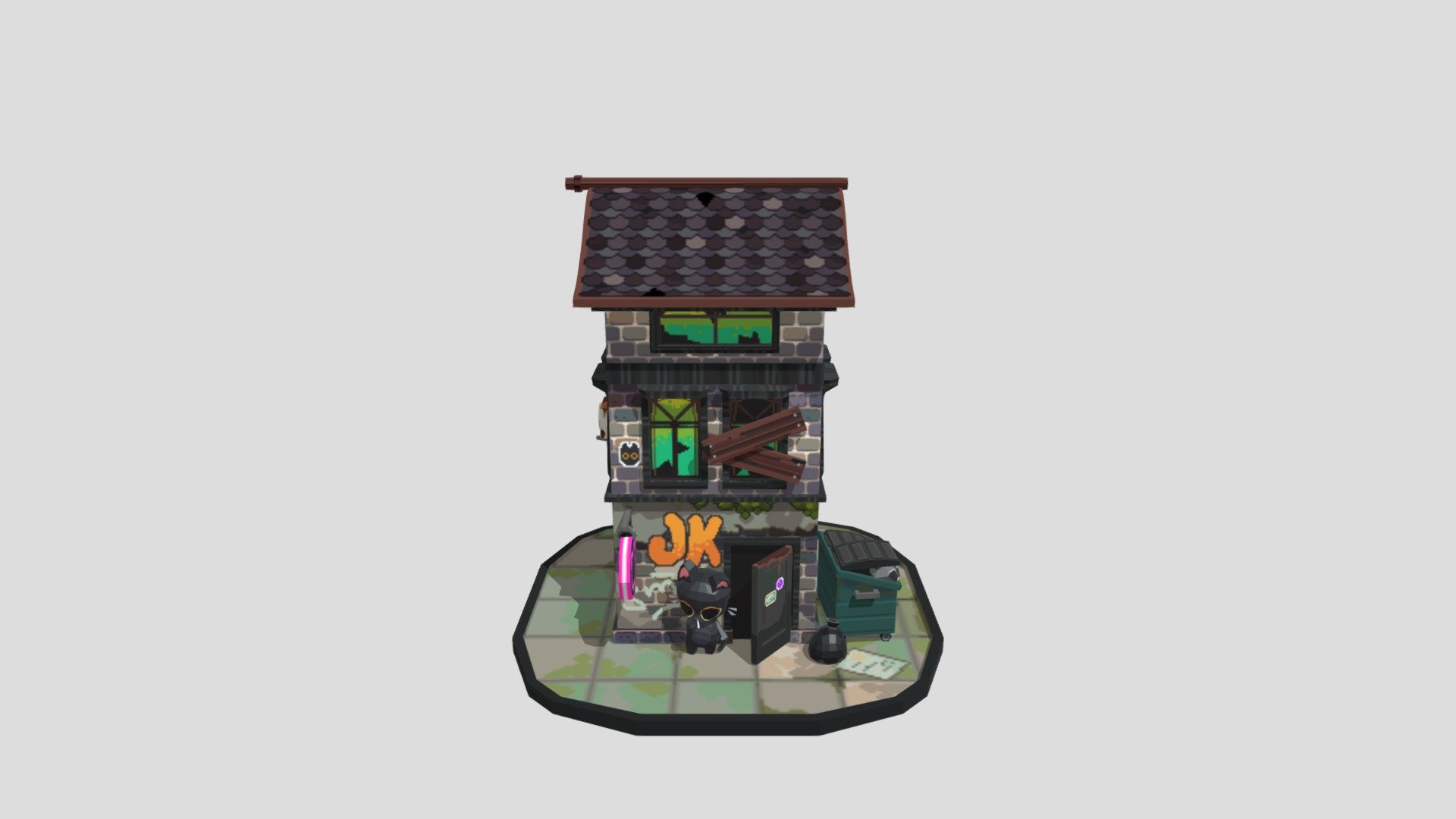Abandoned Kight Building - 3D model by Skedooodle [30409e1] - Sketchfab