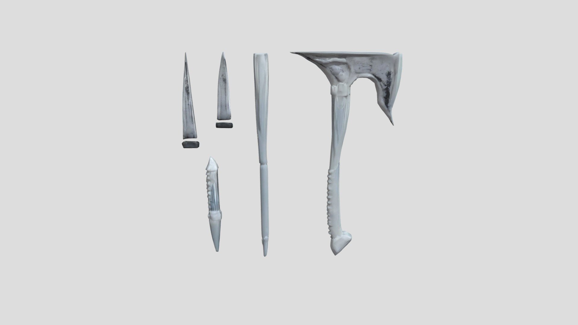 Viking Axe Design Blueprint - 3D model by arifrdj0 [304266f] - Sketchfab