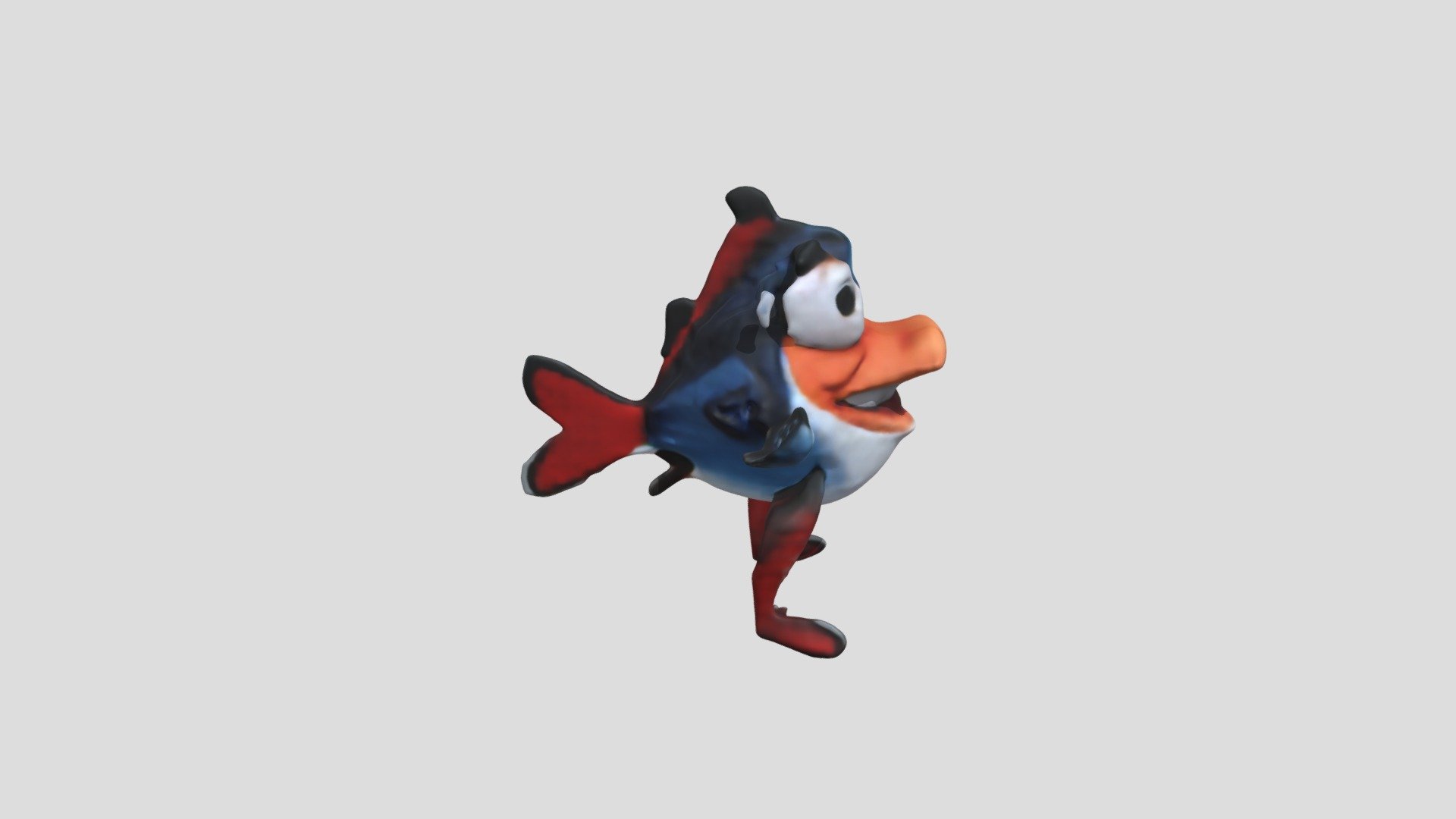 Hoghead fish with legs - Download Free 3D model by CuiZi (@CuiZiheng001 ...