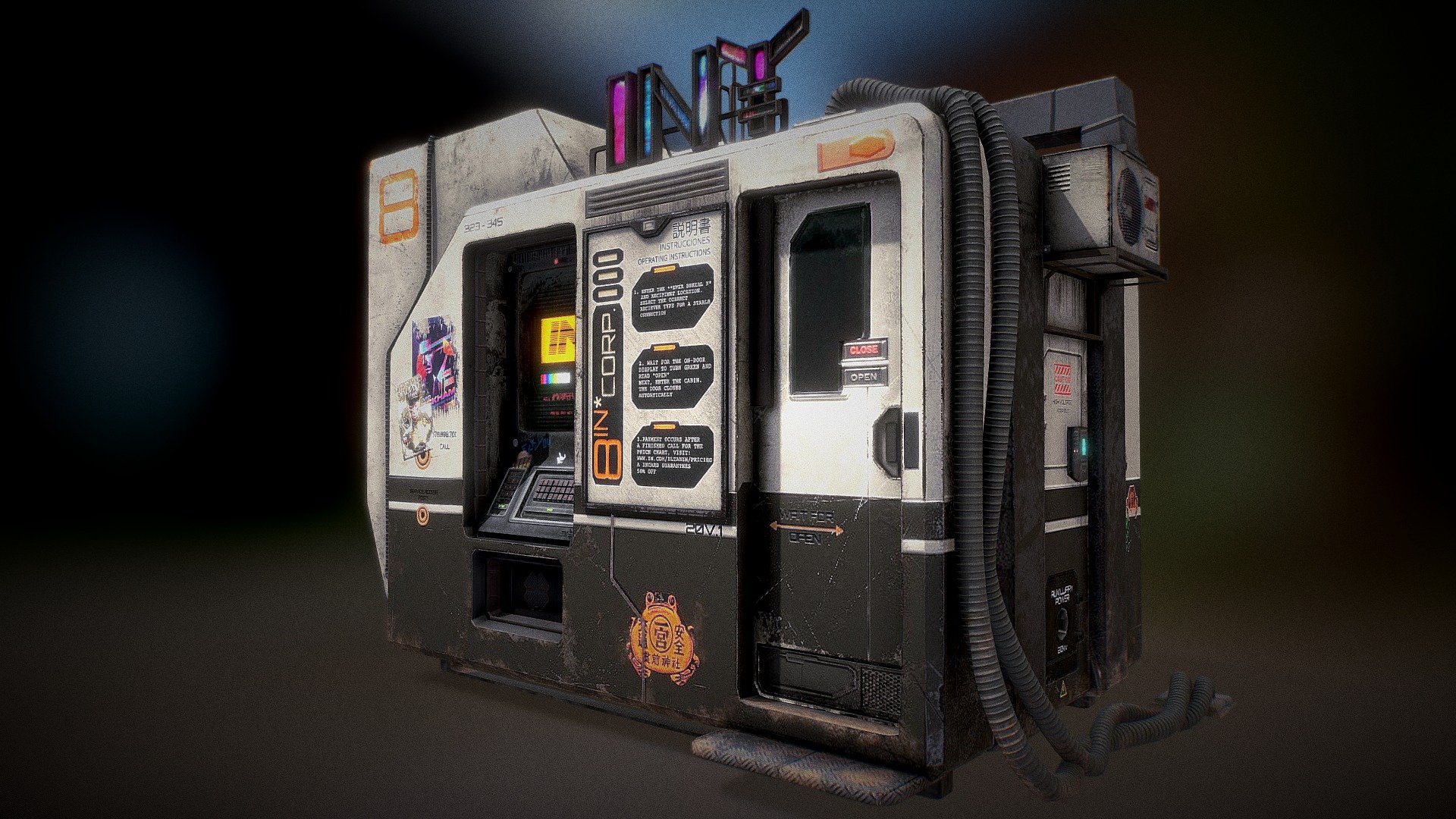 Cyberpunk Bank - 3D model by Iltanih [3046664] - Sketchfab