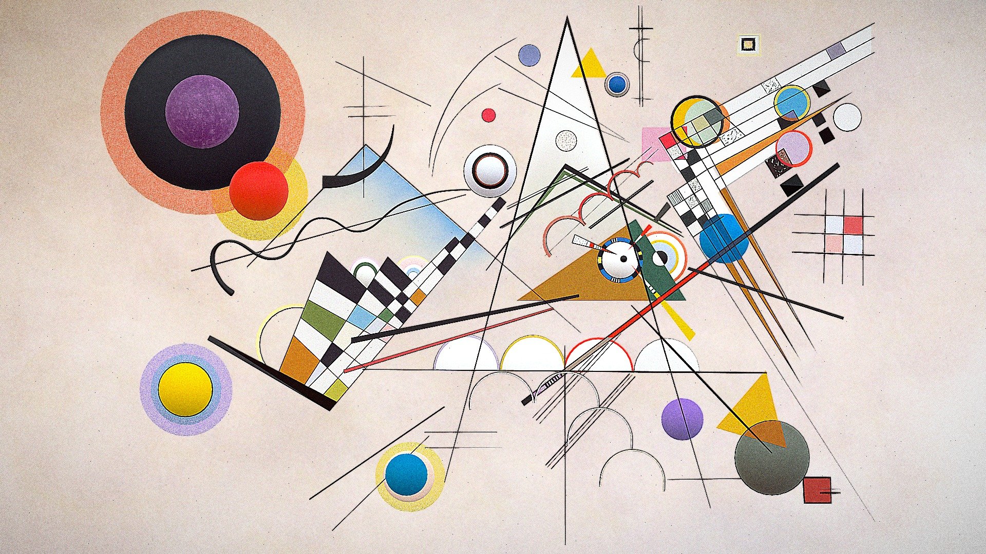 Composition VIII by Wassily Kandinsky - 3D model by arloopa [3047638 ...