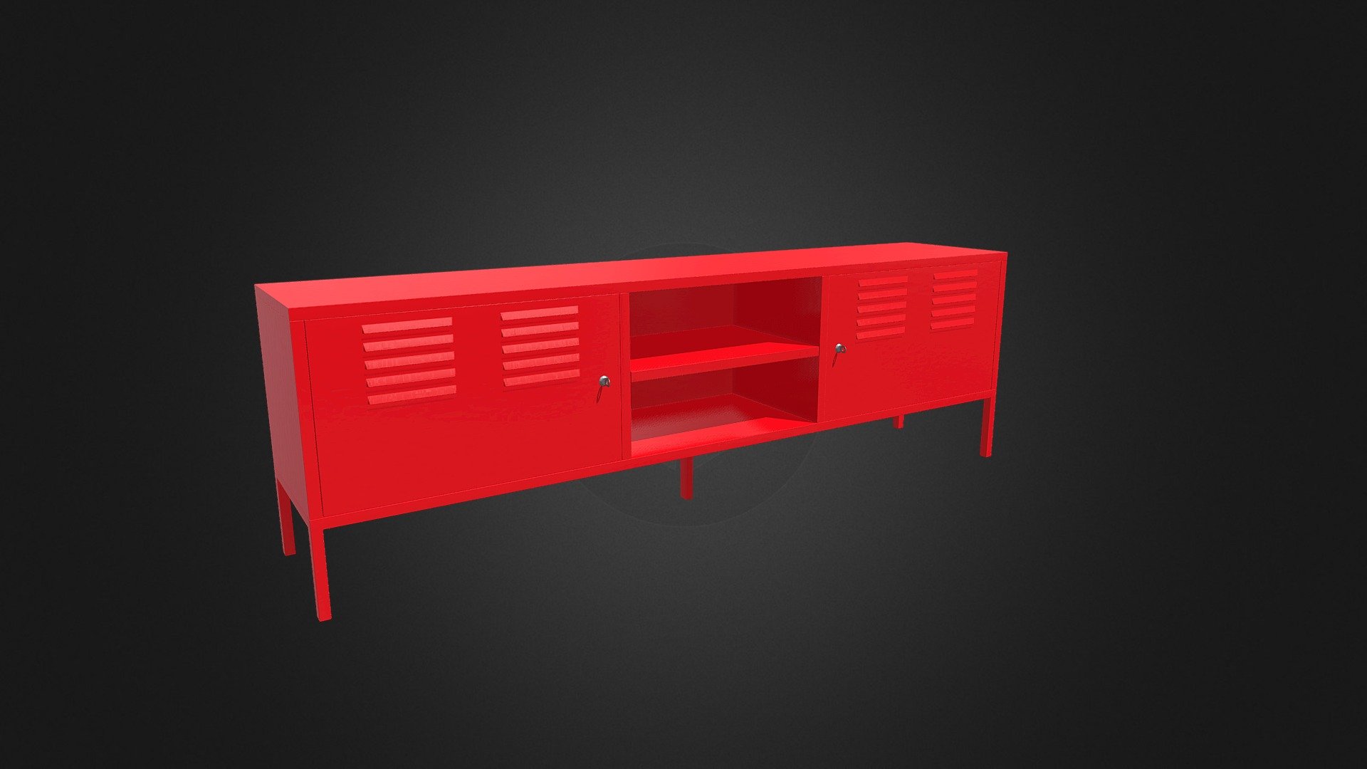 Metal Tv Unit - 3D model by Asyaberil [3048f4e] - Sketchfab