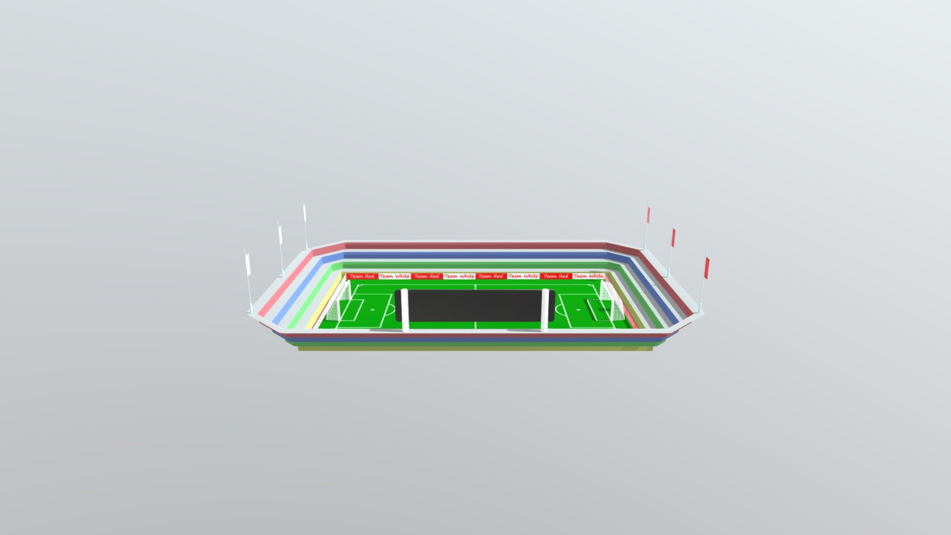 3D Football Mini Stadium - 3D model by skillmastersgames [304a11a ...