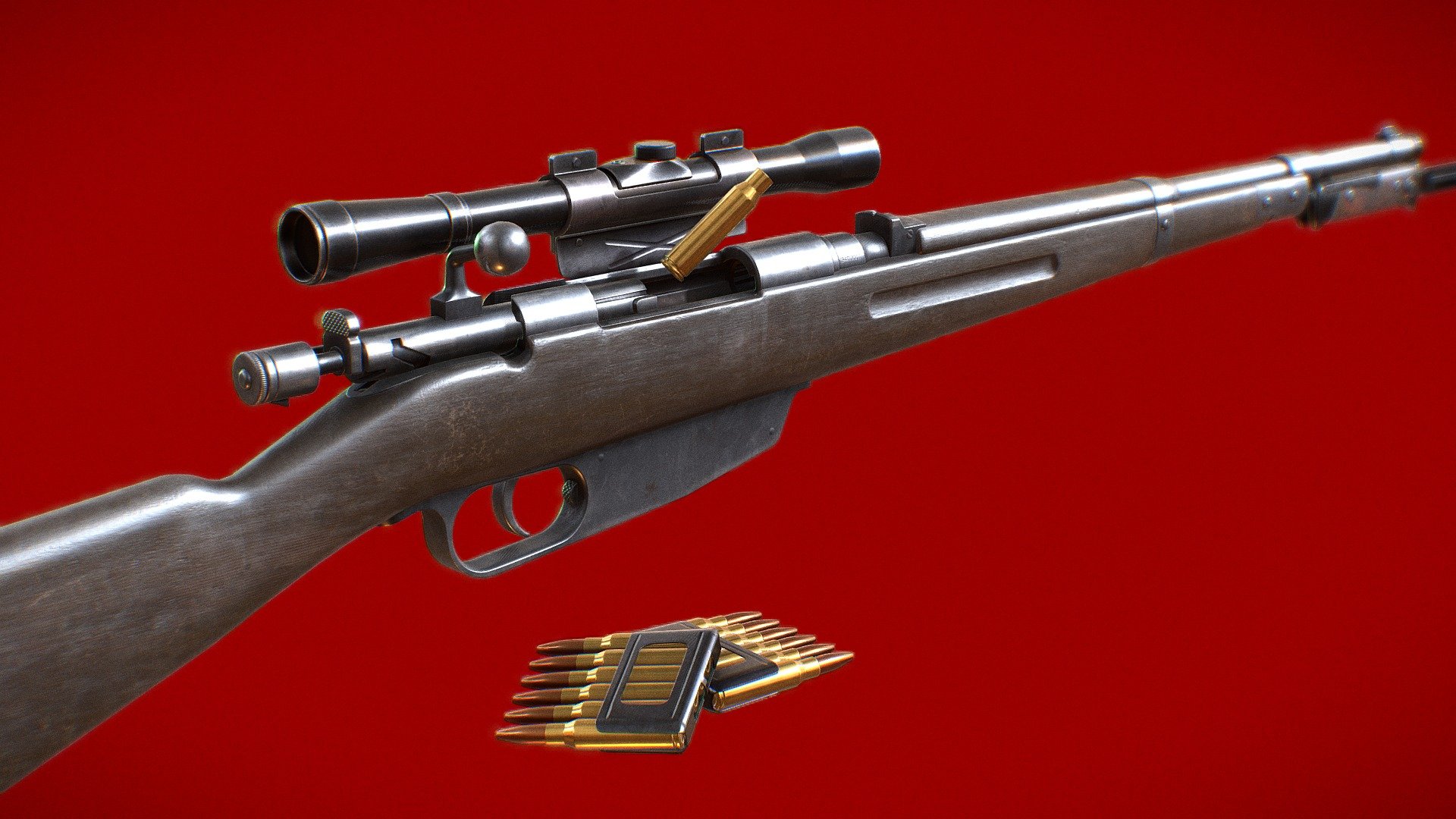 Carcano M38 Bolt rifle - Buy Royalty Free 3D model by Ovidiu Barat (@OvidiuBarat) [304e484 ...