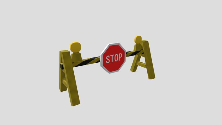 Roadblock 3D models - Sketchfab