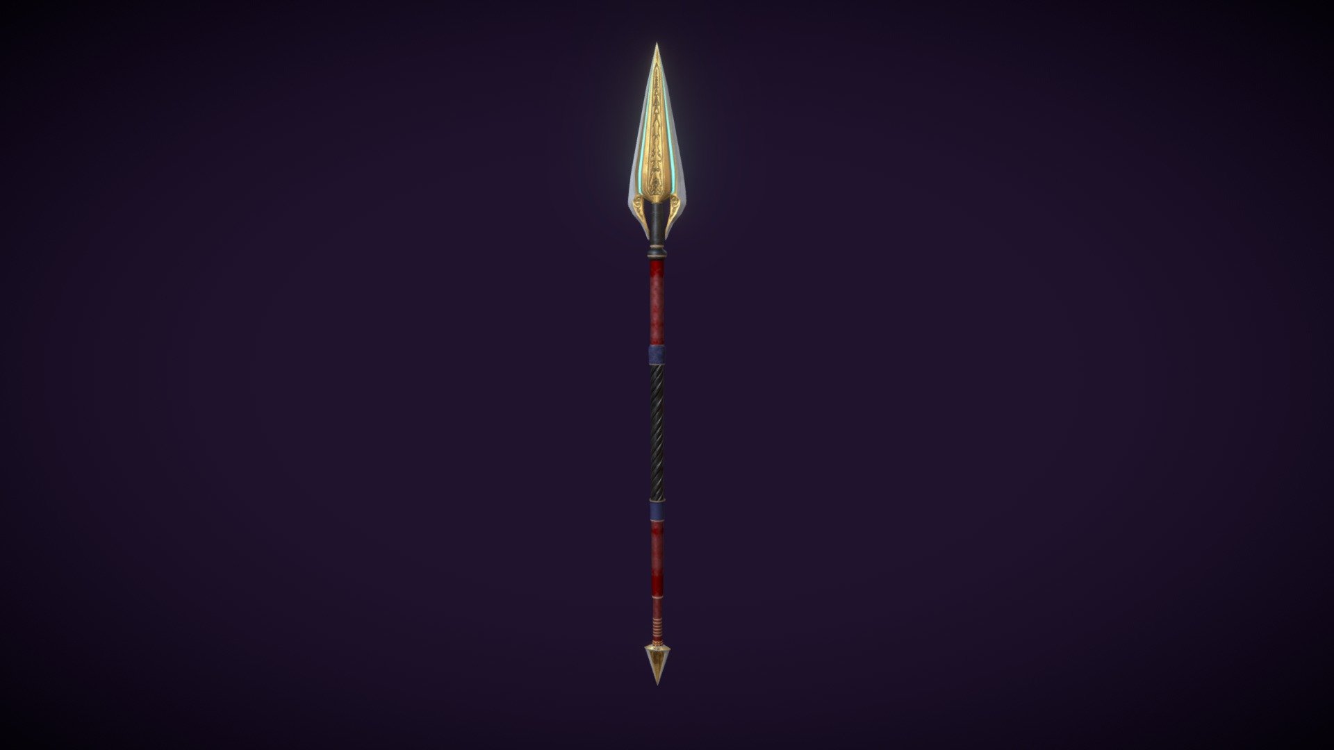 Fantasy Themed Spear - Download Free 3D model by SangeetBlaze [30503a7 ...