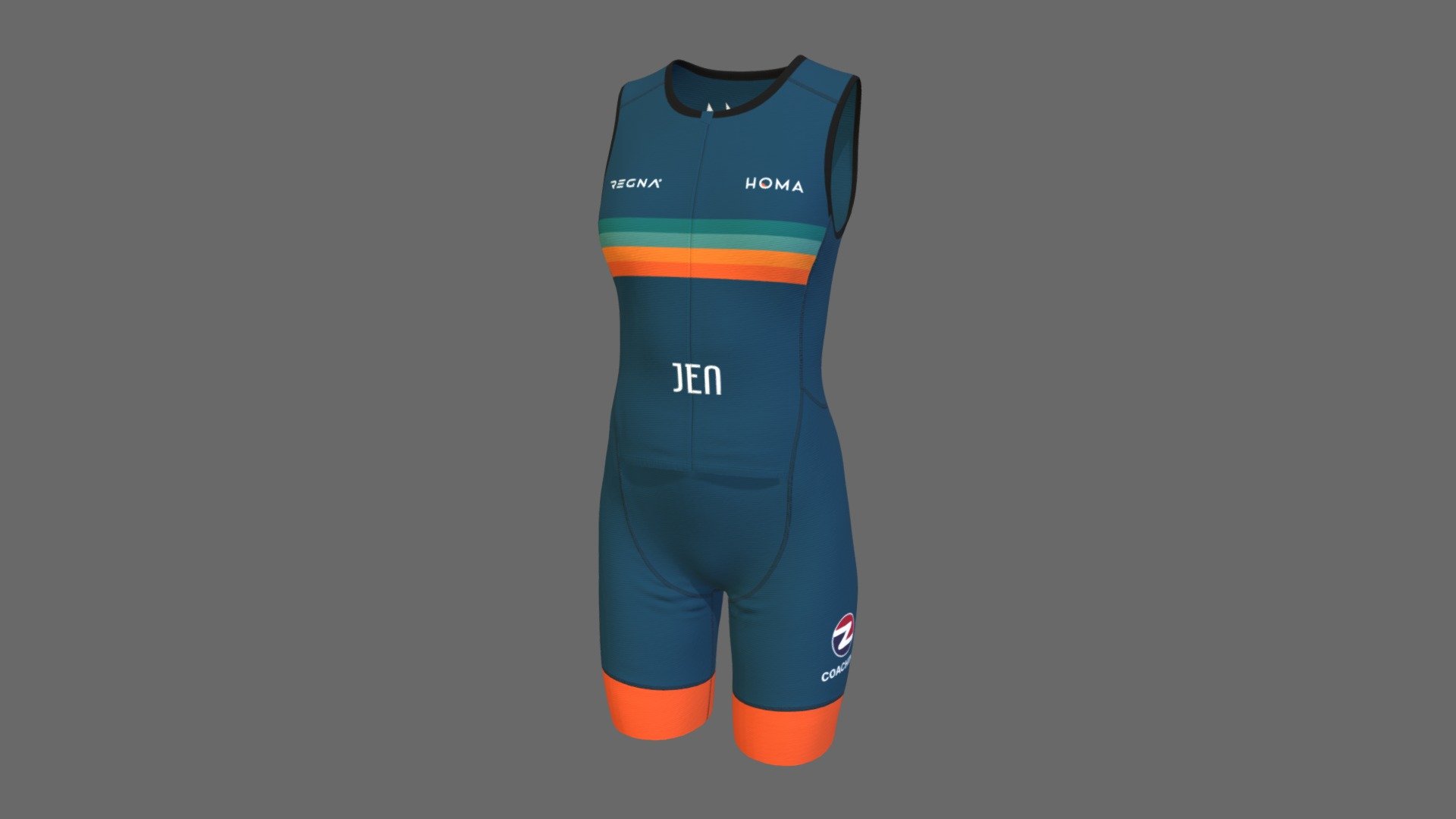Tri suit open zip / sleeveless - Women - 3D model by ICM Factory Direct ...