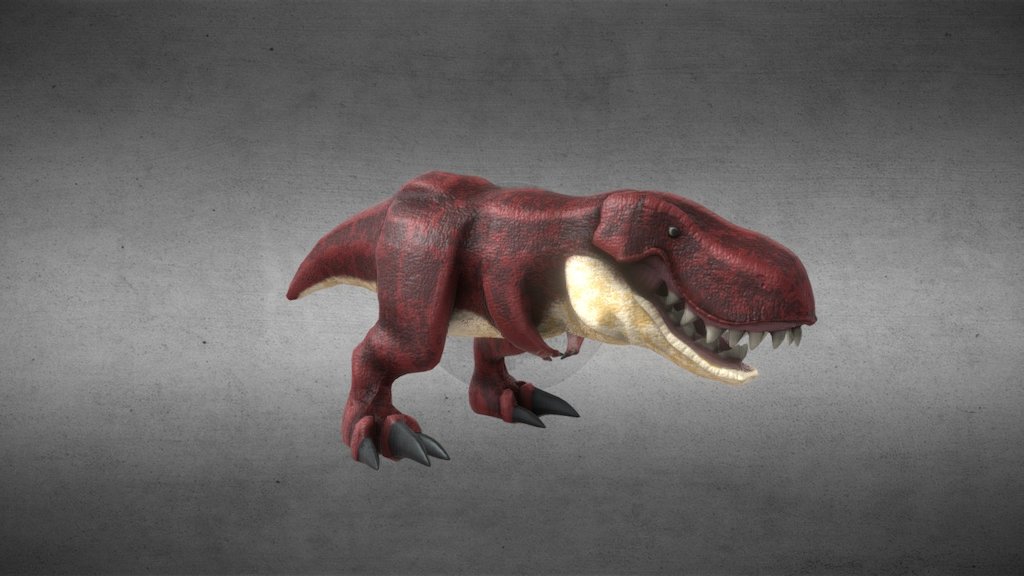 [OLD]Cartoon T-rex - 3D model by Gonzalo Sepúlveda (@LordMcCloud ...