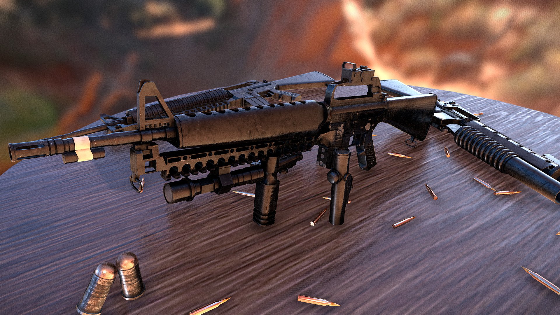 M16A1 and M16A2 Kit - Download Free 3D model by Kelisei Ventura ...