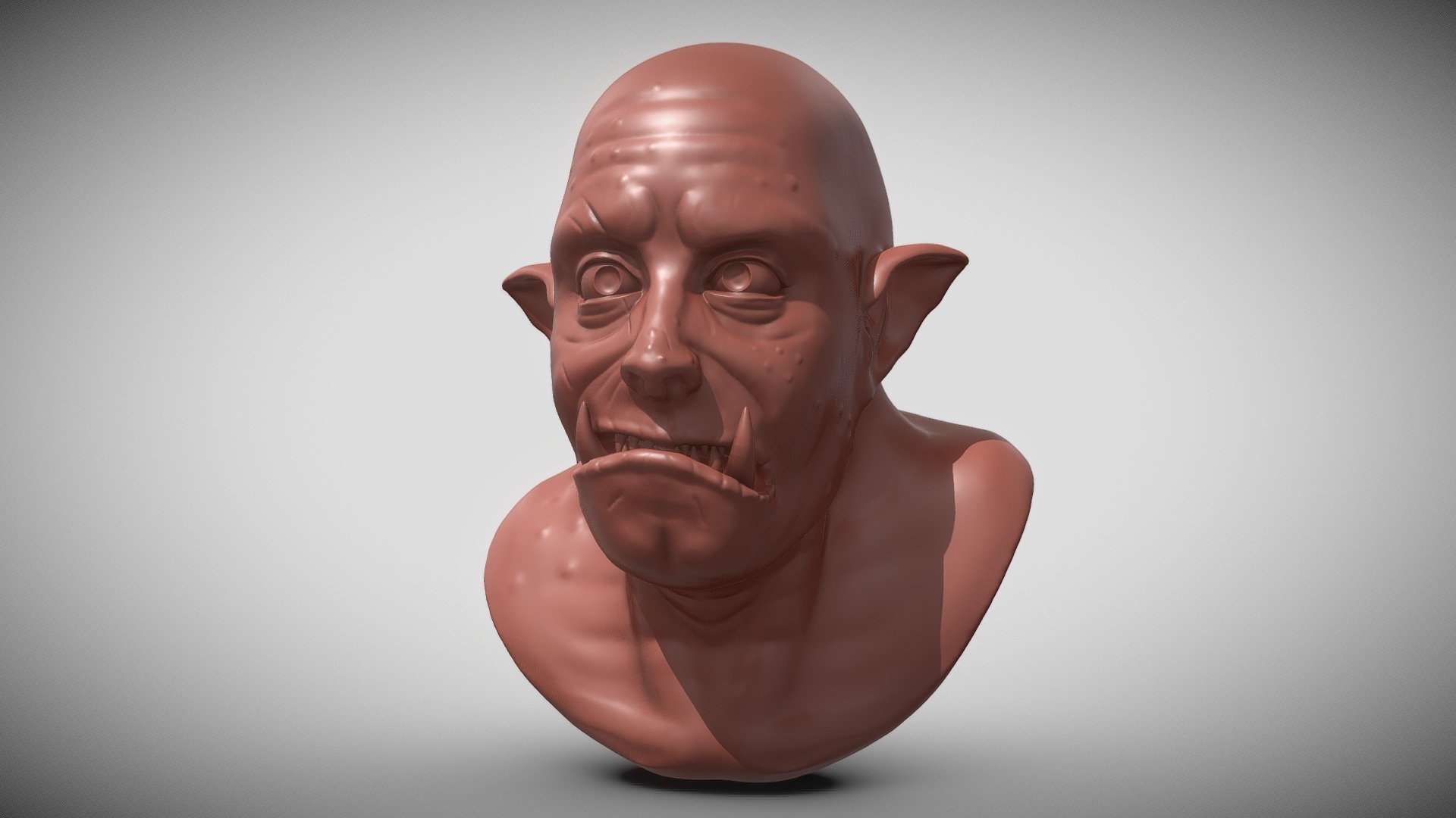 Orc Head Sculpture - Buy Royalty Free 3D model by Ryan King Art ...