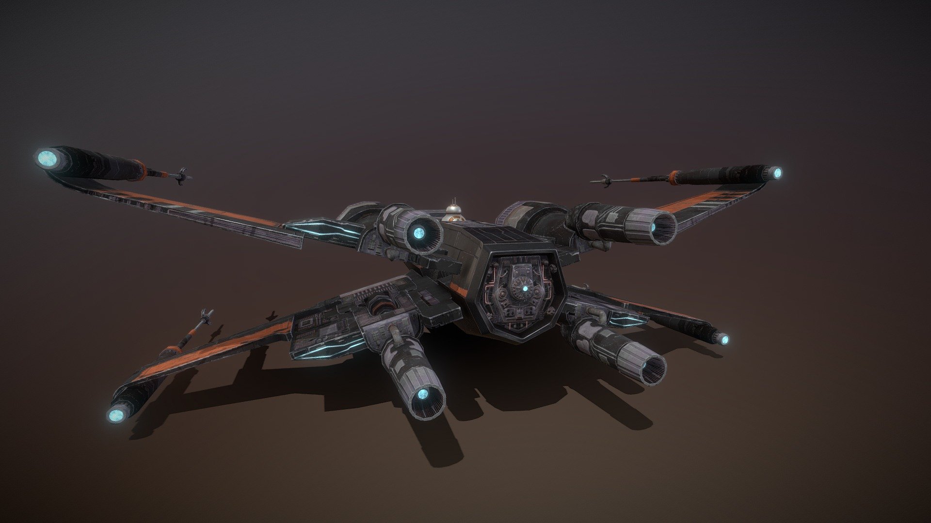 X-wing - 3D model by mdft2100 [305f3d3] - Sketchfab