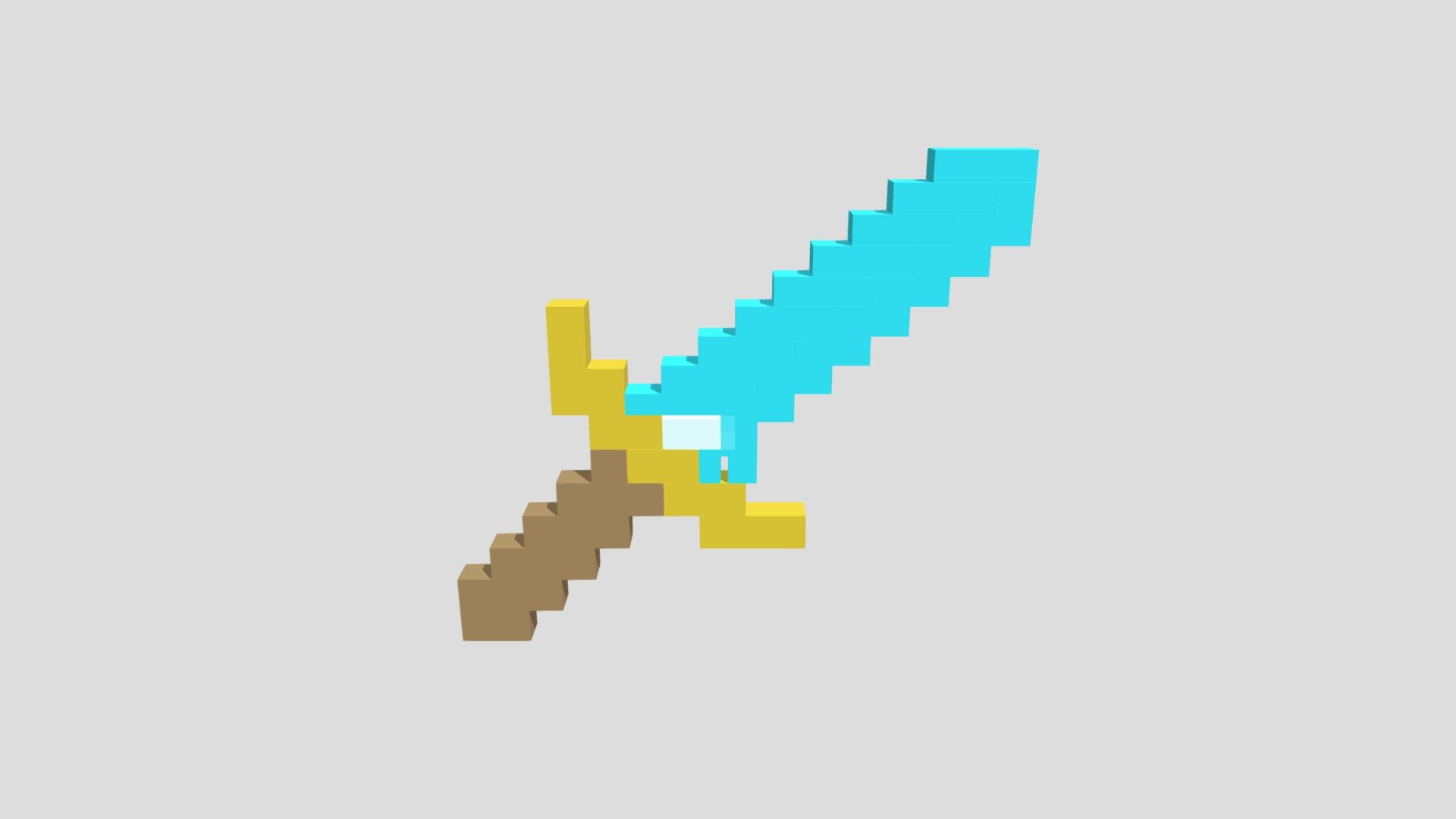Diamond Sword Model for Bloxd.io - Download Free 3D model by Bloxen ...