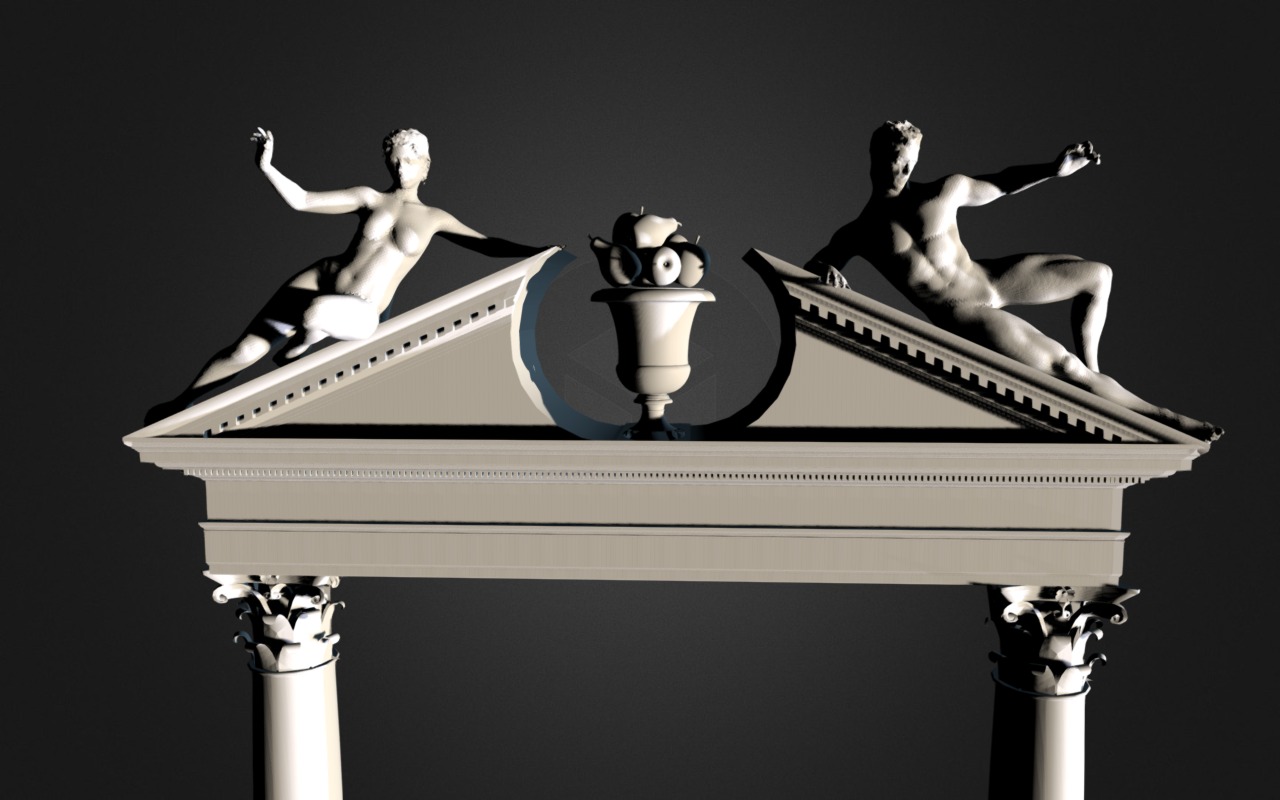 Pediment Hi Res - 3D model by RufusTBMartin [3061237] - Sketchfab