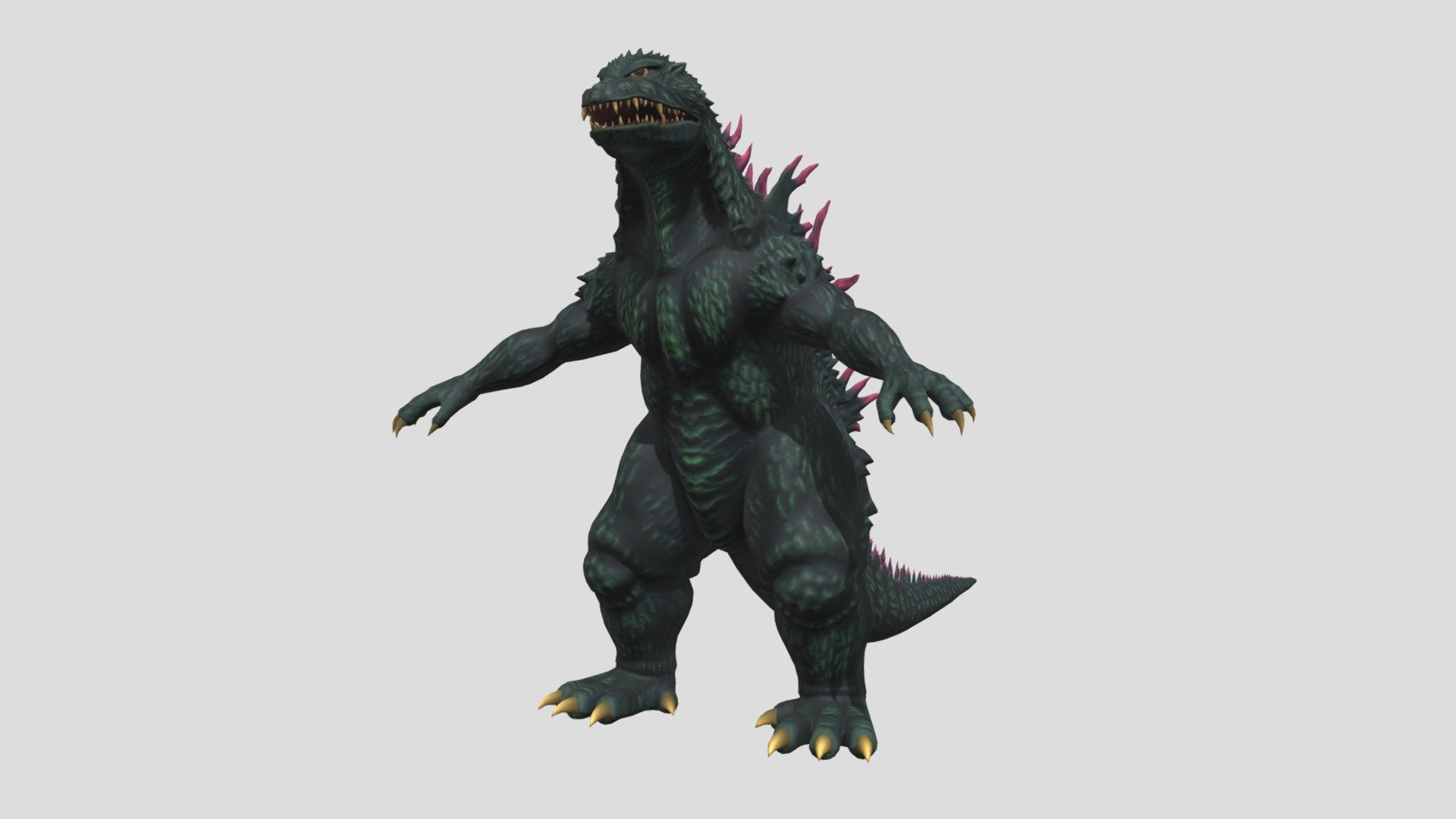 Godzilla 2000 (2009MG And MMD Charizard) - Download Free 3D model by ...