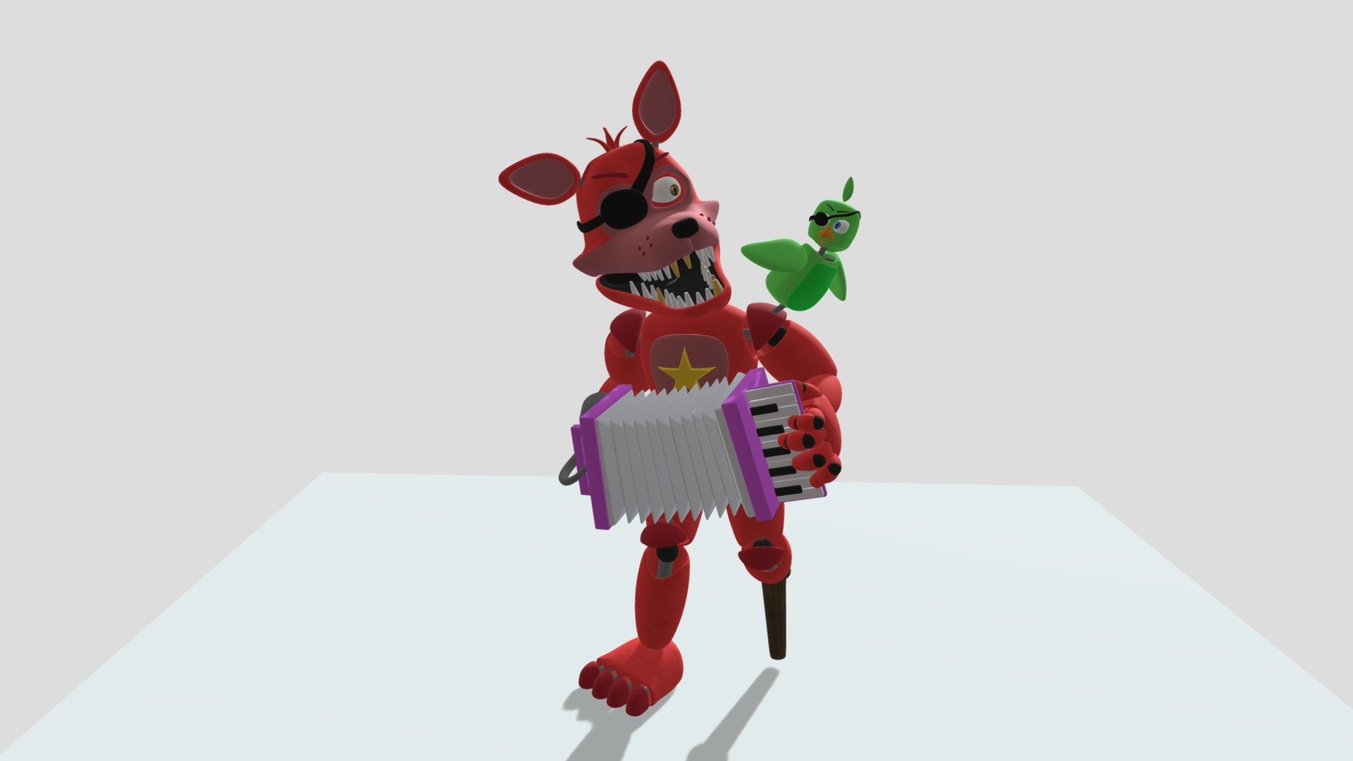 Rockstar Foxy - Download Free 3D model by dwall8611 [3061845] - Sketchfab
