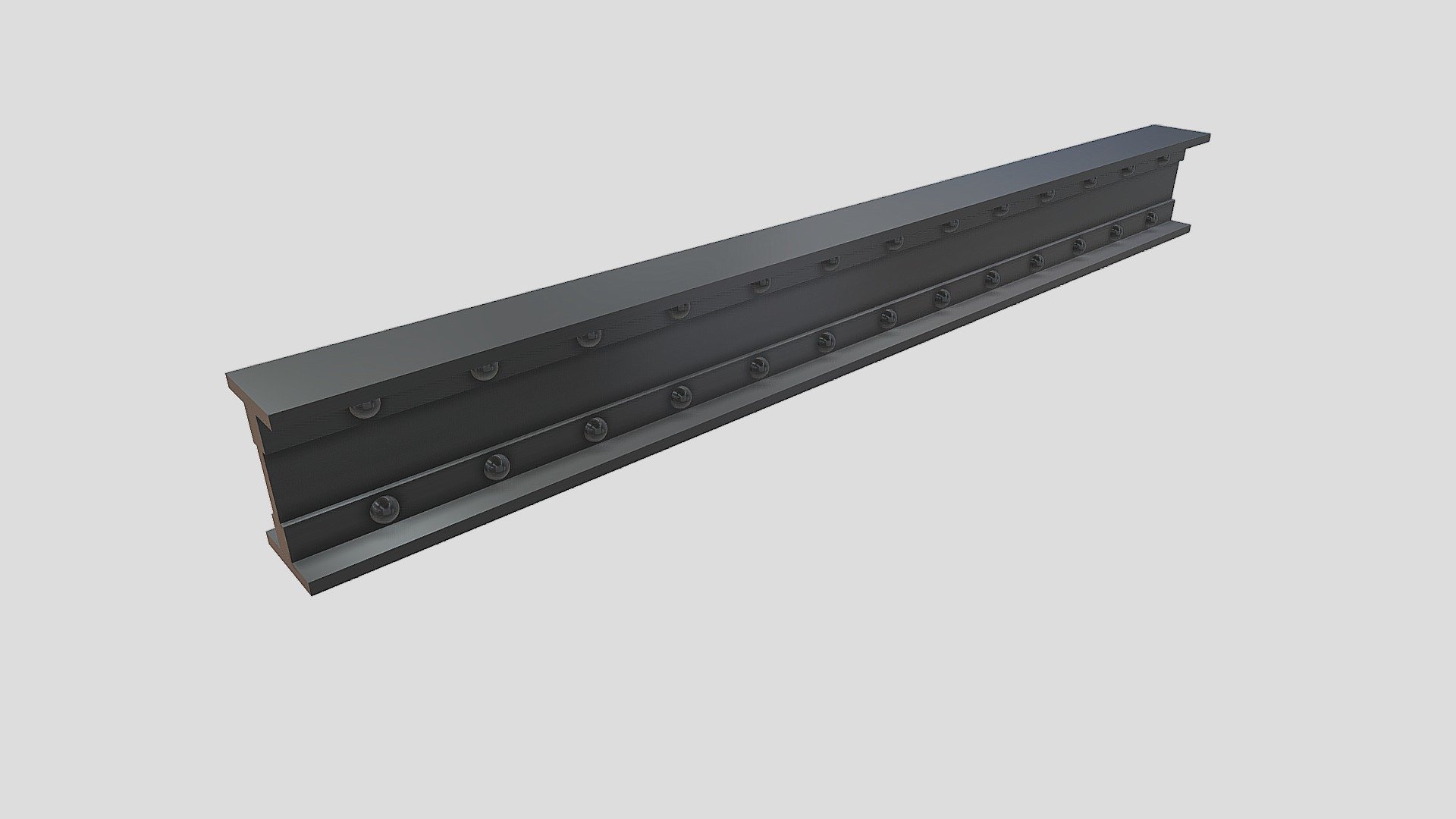 Riveted I-Beam RIB-88L-5.3/8”W - 3D model by featherbeams [3062b38 ...