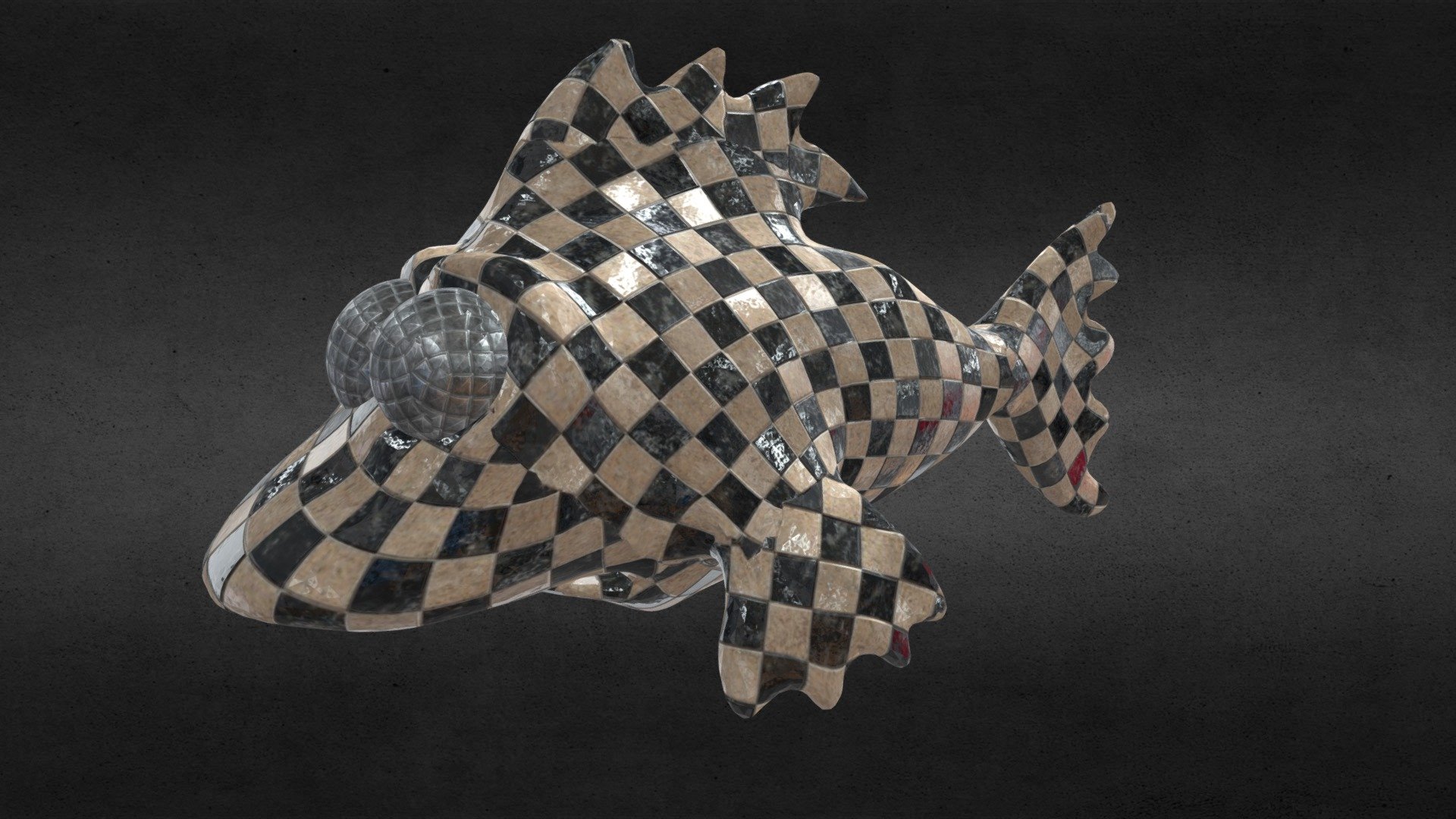 Blinky fish Sculpture los simpson - Buy Royalty Free 3D model by ...