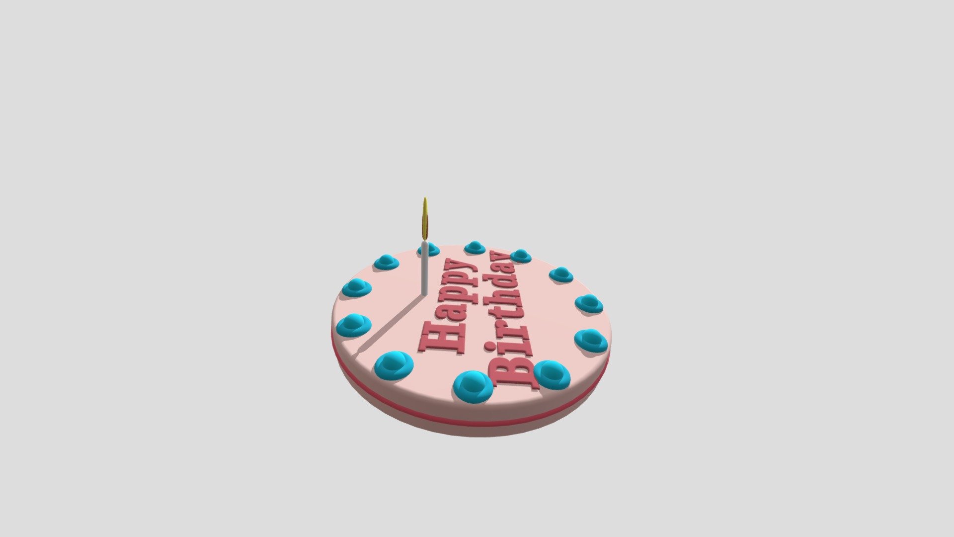 Parametric Birthday Cake - Samuel Chan - Download Free 3D model by it ...