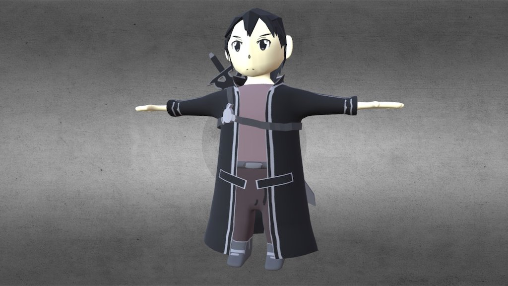 SAO Kirito - 3D model by reidei [3067f21] - Sketchfab