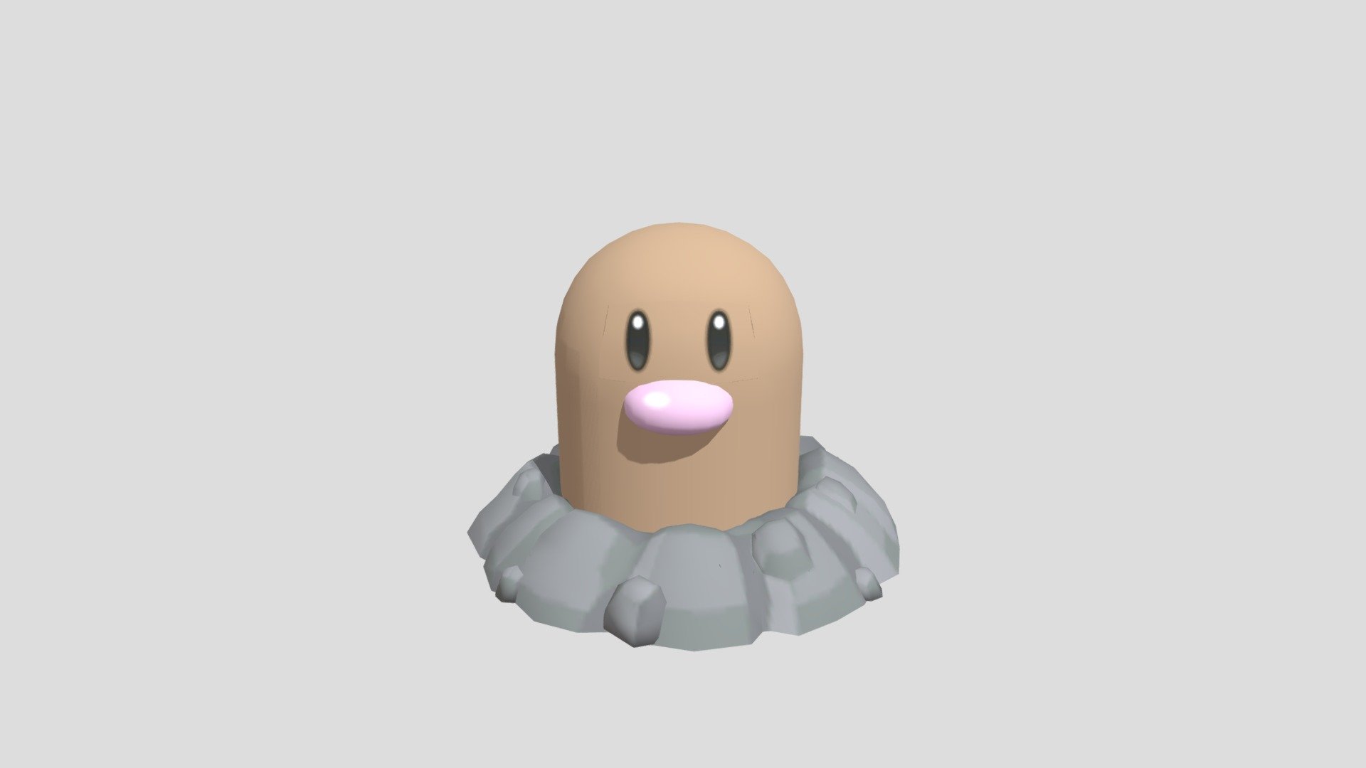 Diglett - Download Free 3D model by nguyenlouis32 [3068de9] - Sketchfab