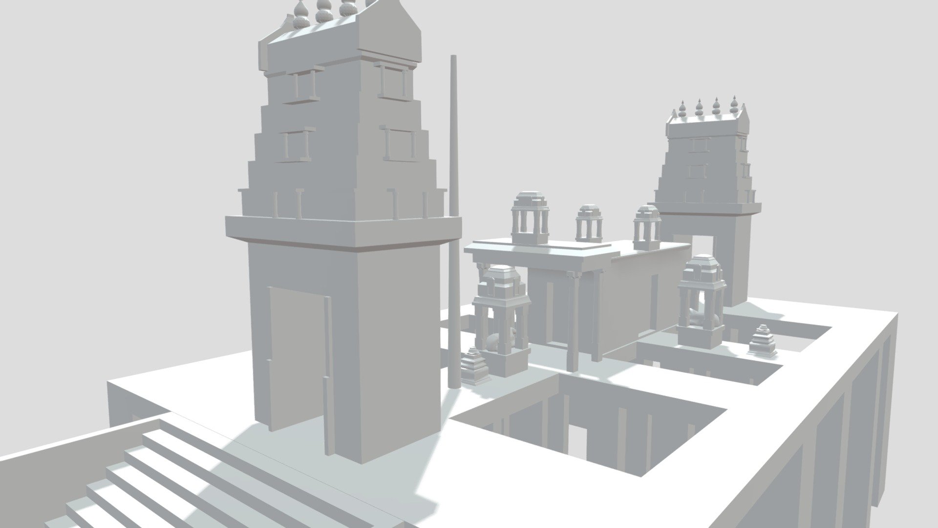 TEMPLE - 3D model by Deepak Vishwakarma (@deepak3dart) [3068e1d ...