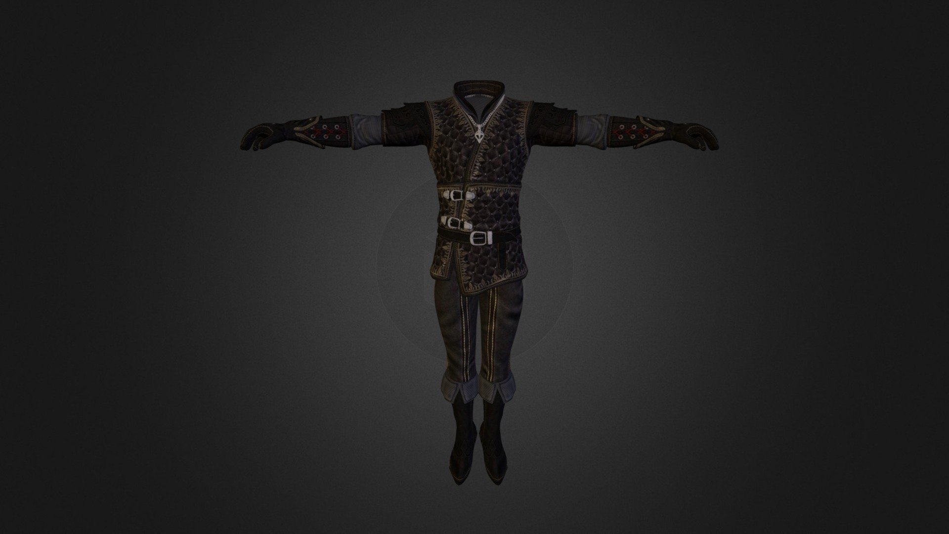 Fantasy Ranger - Black - 3D model by beholdmidia [306ab0d] - Sketchfab