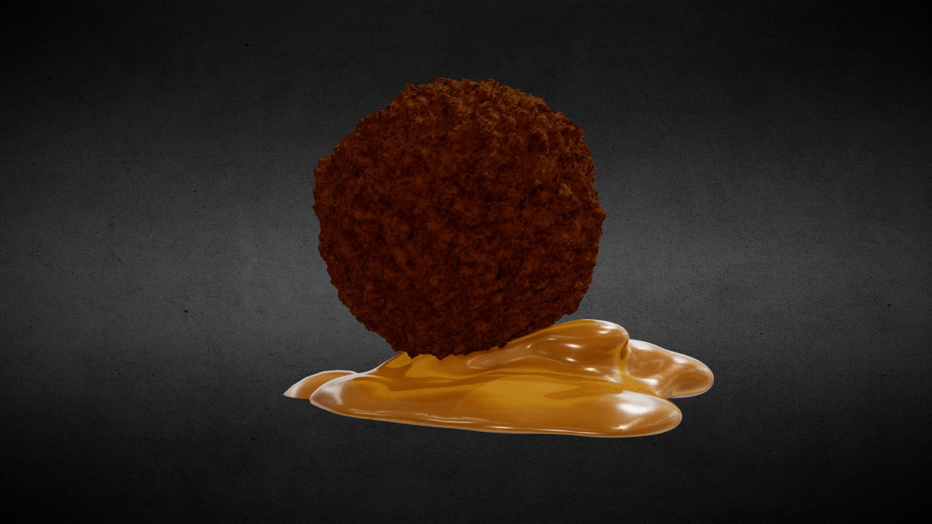 Bitterbal with mustard - 3D model by maali [306d8e0] - Sketchfab