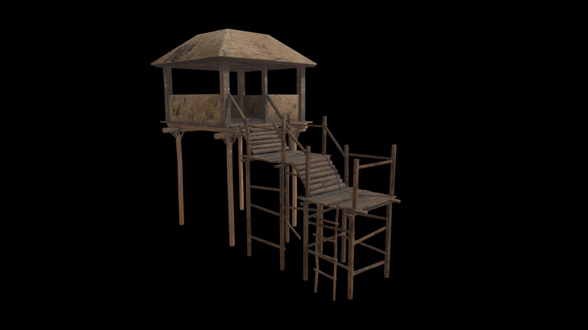 Medieval Fortification Set 3D Model - Buy Royalty Free 3D model by ...