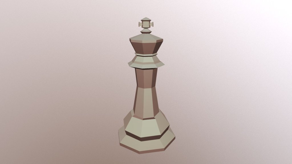 A Low Poly Chess King - 3D model by Kim Nybo Andersen (@shadewolfdk ...