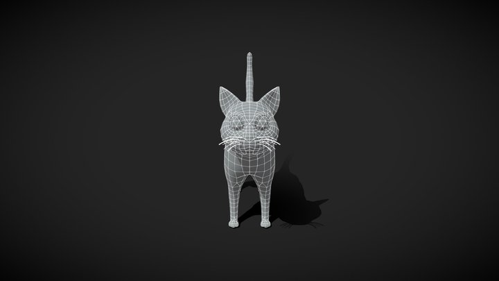 Cartoon-cat-base-mesh 3D models - Sketchfab