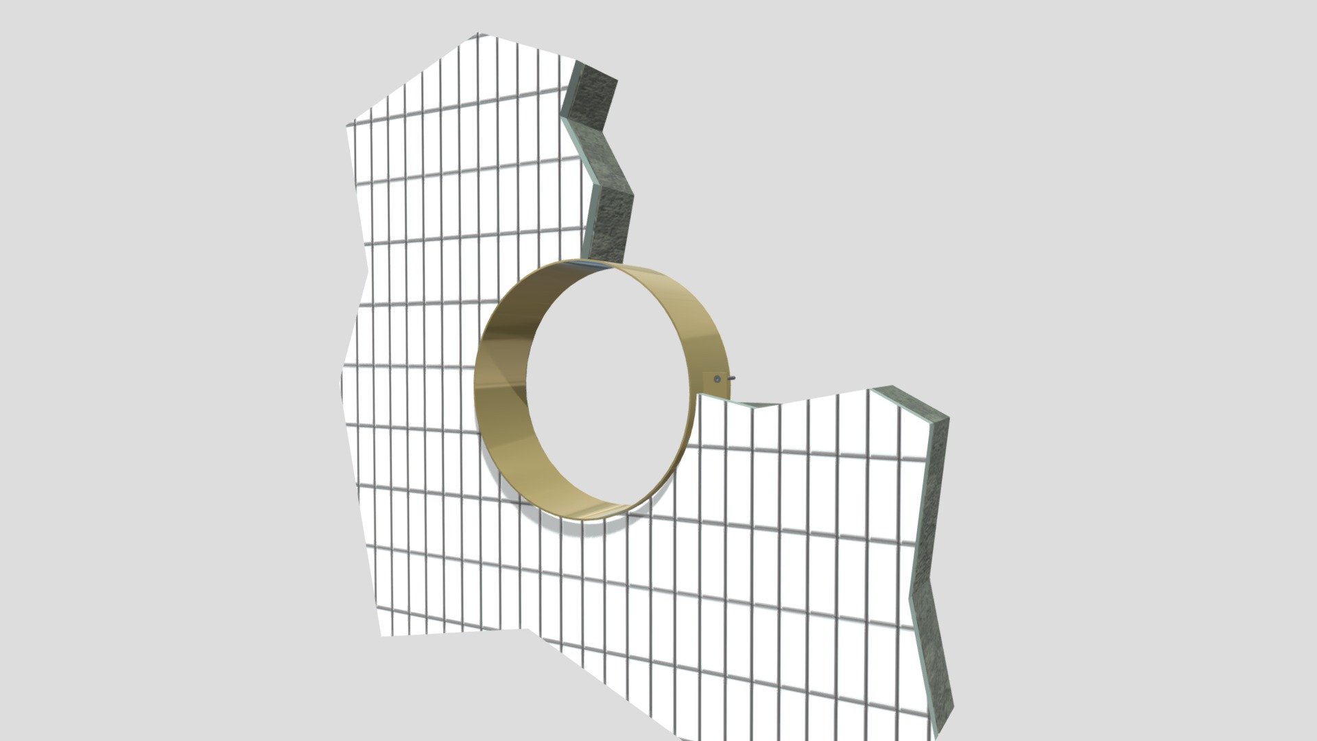 MPH - Bathroom Brass Ring Insert - Download Free 3D model by ...
