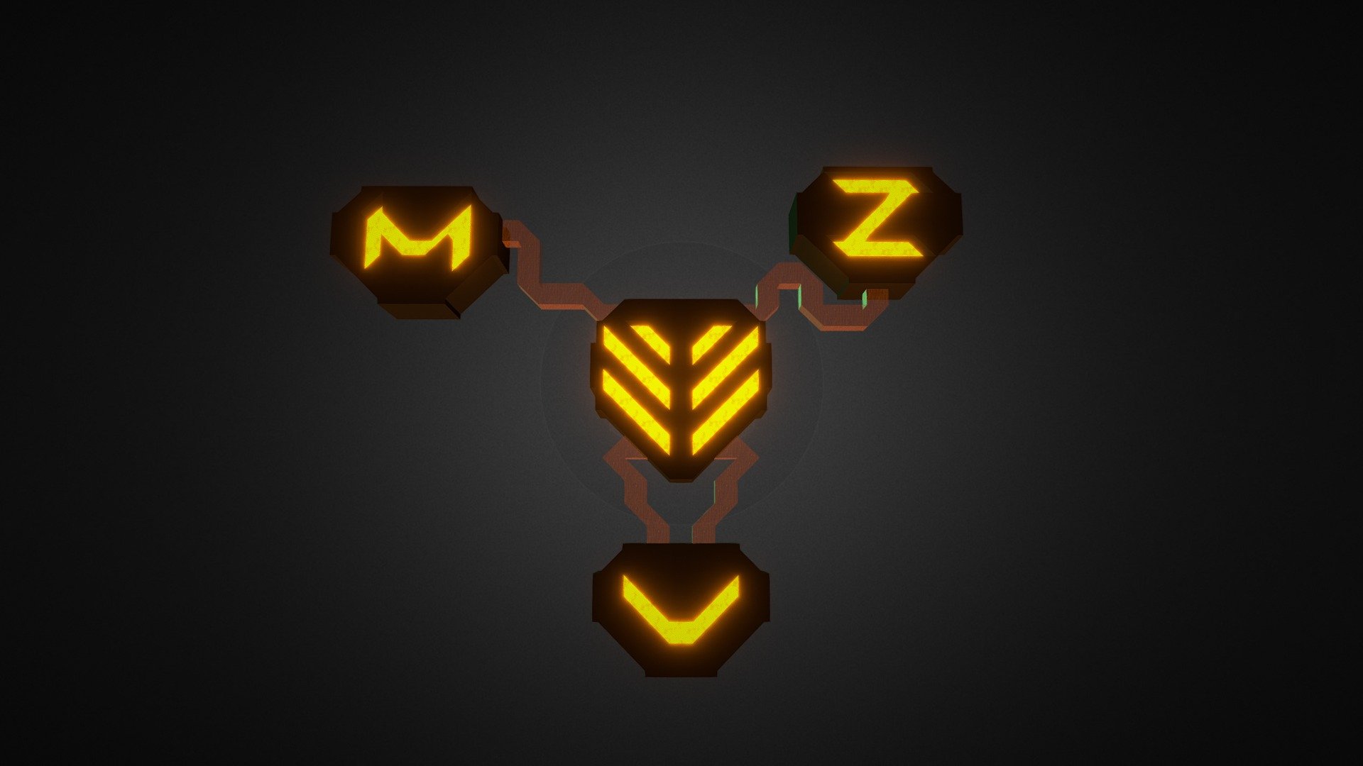 MZV Logo - 3D model by Logic_inc [3076ddc] - Sketchfab