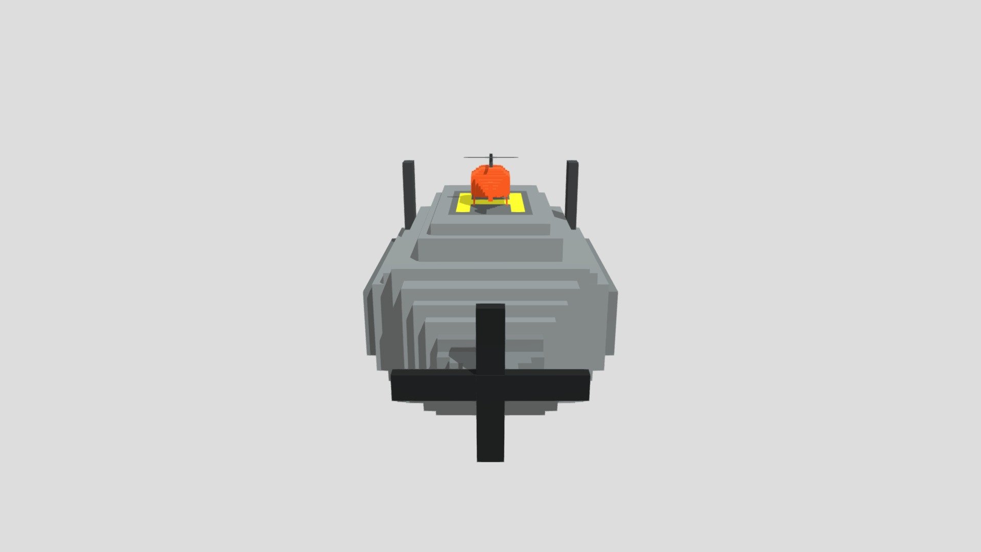 Futuristic Blimp and Heli - 3D model by ShadowWookie [307d0a3] - Sketchfab