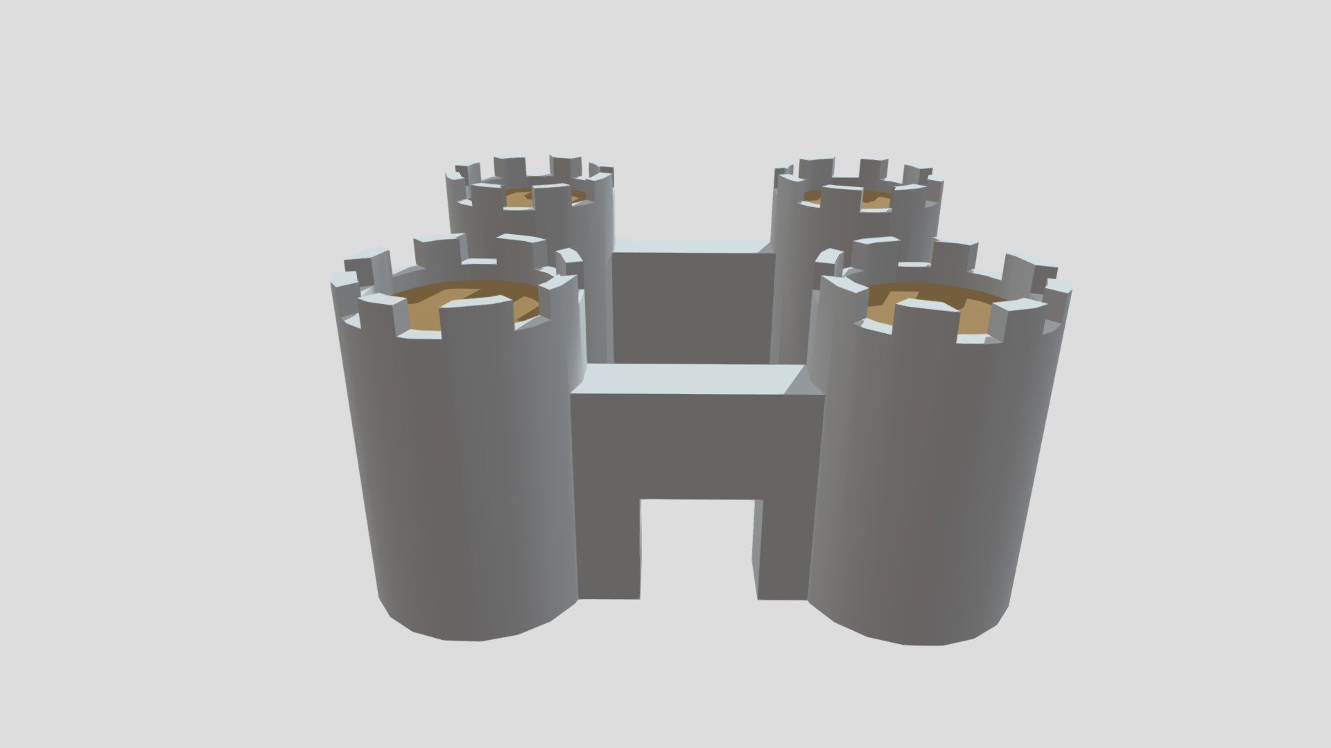 Medieval Castle - 3D model by Minecraftlover2027 [307d74d] - Sketchfab